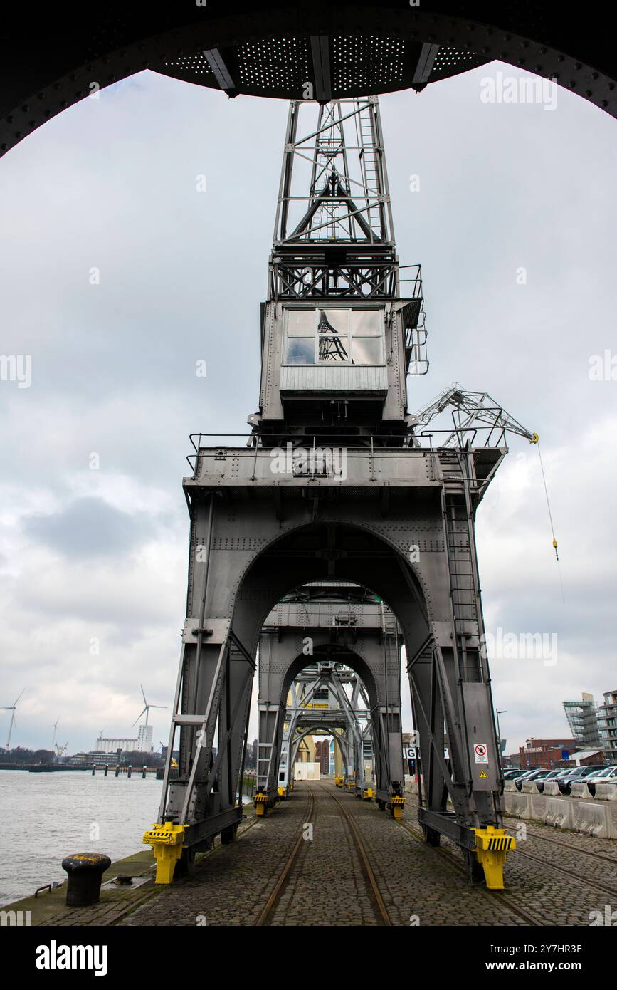 Old Port and Harbour Cranes Old Port and Harbour Cranes at Schelde ...