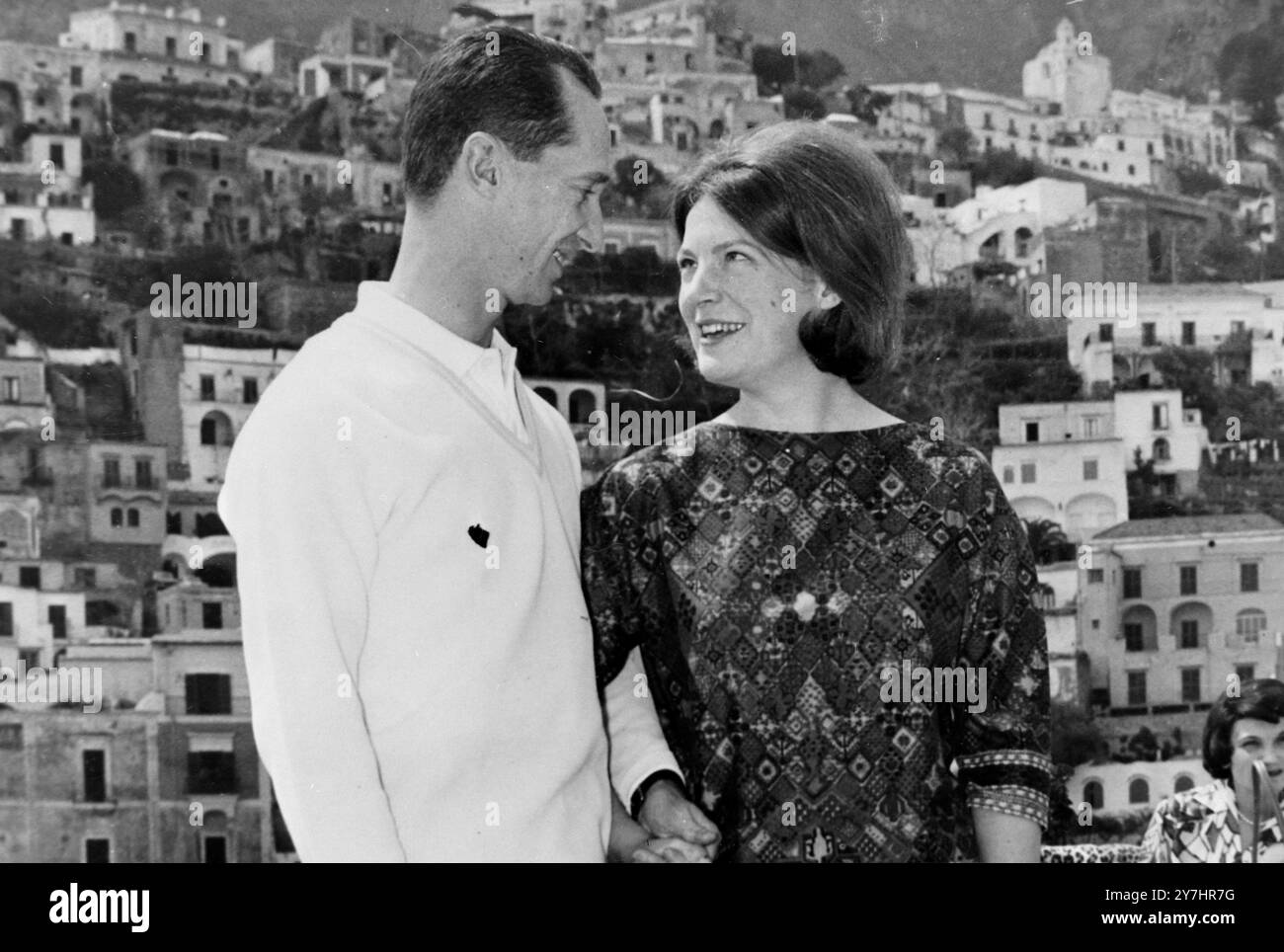 PRINCE HUGO CARLOS DE BOURBON PARMA WITH FIANCEE PRINCESS IRENE OF THE ...