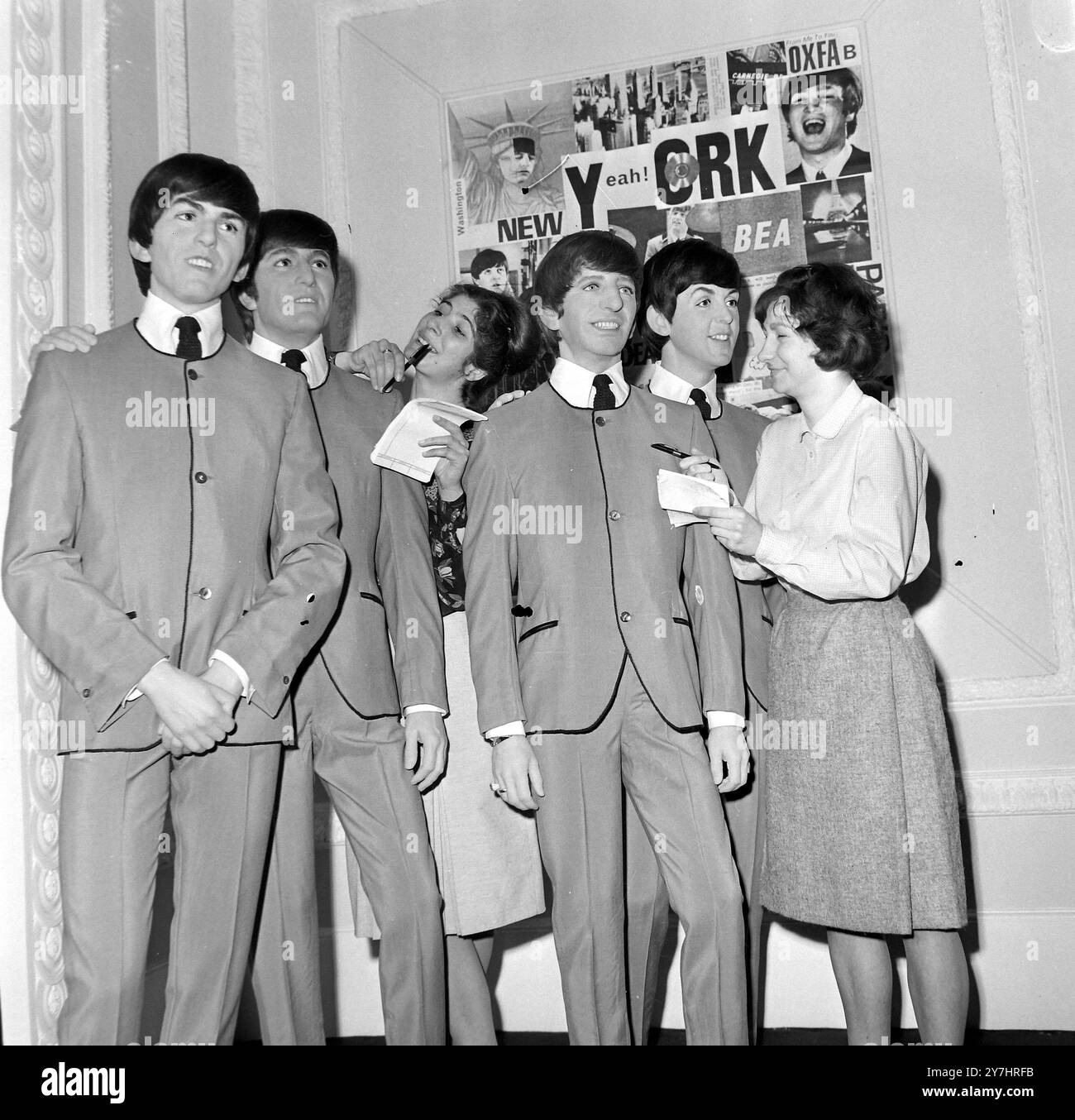 MUSIC POP GROUP THE BEATLES AT MADAME TUSSAUDS WAX FIGURES IN LONDON ...
