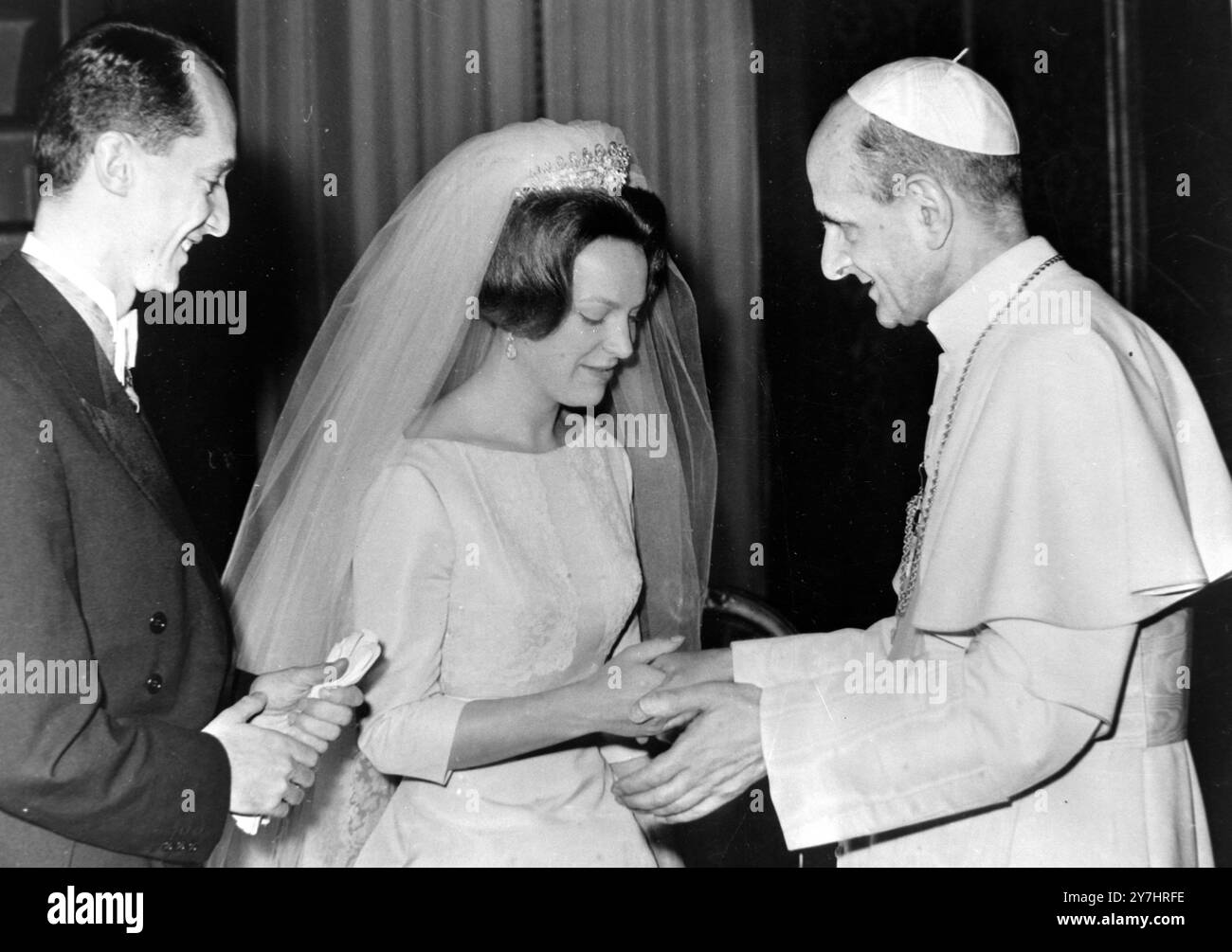 PRINCE HUGO CARLOS DE BOURBON PARMA WITH FIANCEE PRINCESS IRENE OF THE ...