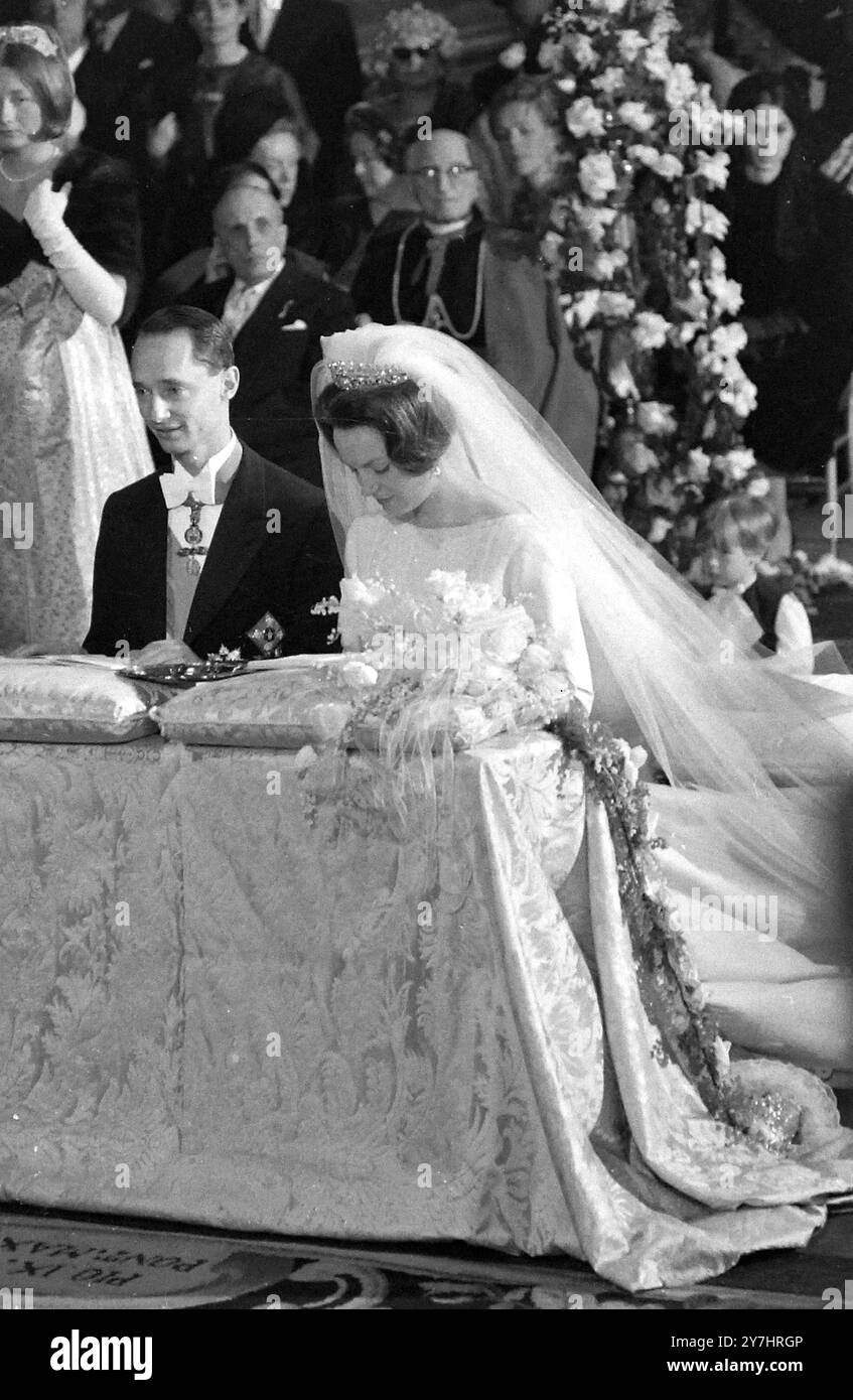 PRINCE HUGO CARLOS DE BOURBON PARMA WITH FIANCEE PRINCESS IRENE OF THE ...