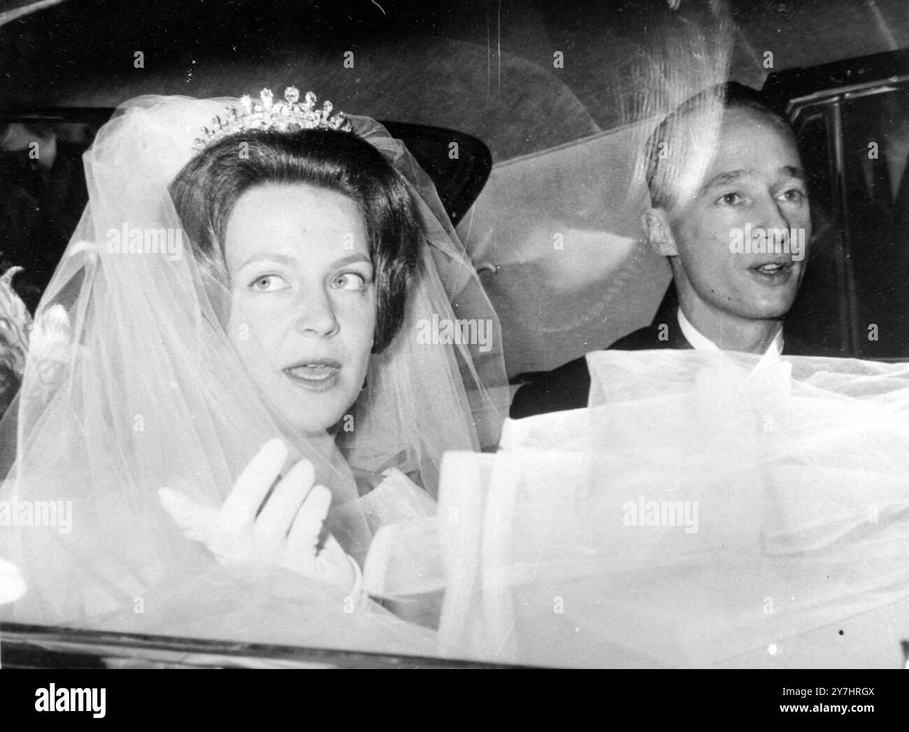 PRINCE HUGO CARLOS DE BOURBON PARMA WITH FIANCEE PRINCESS IRENE OF THE ...