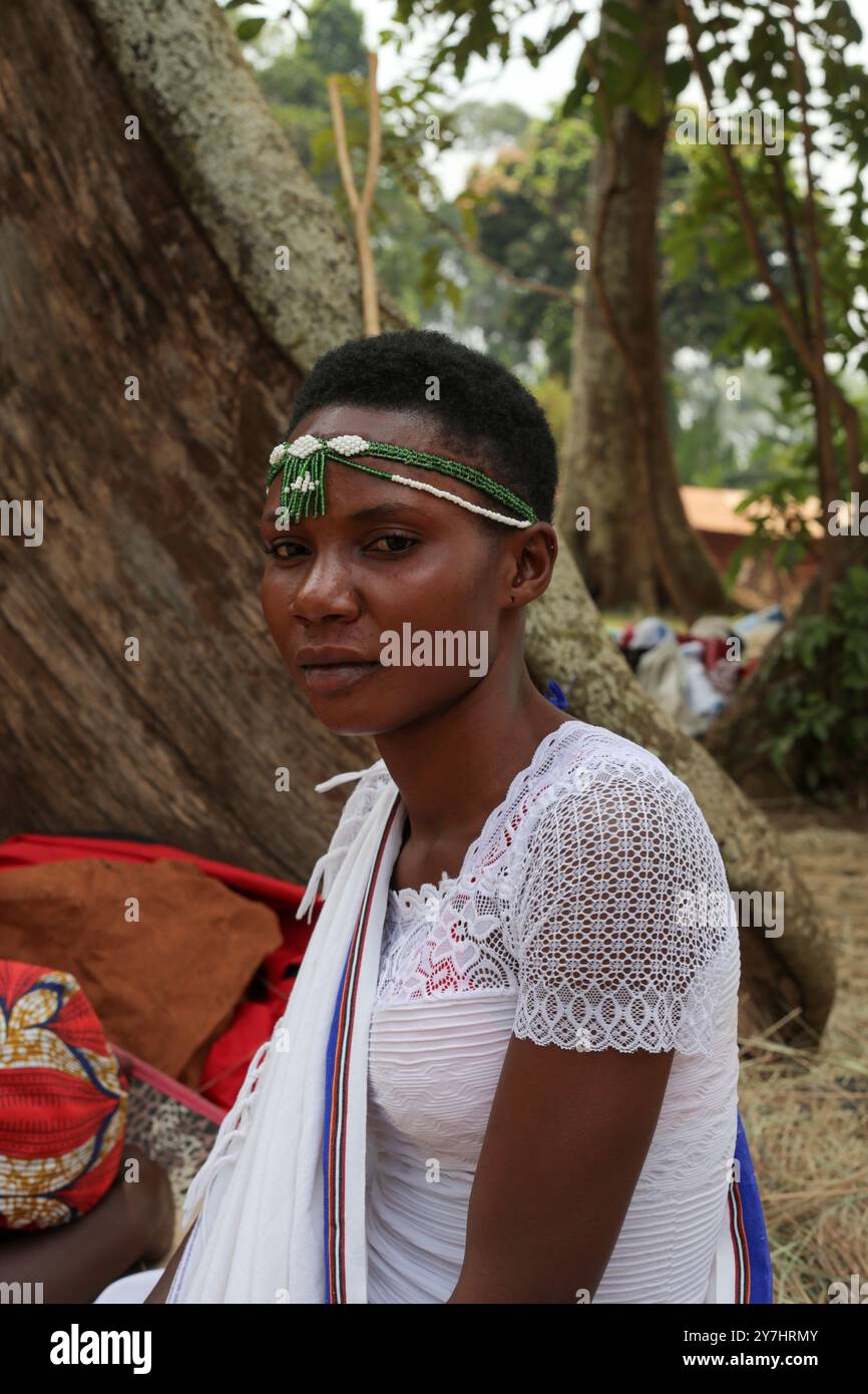 The current Nakayima at her shrine at Nakayima Tree in Mubende Stock ...