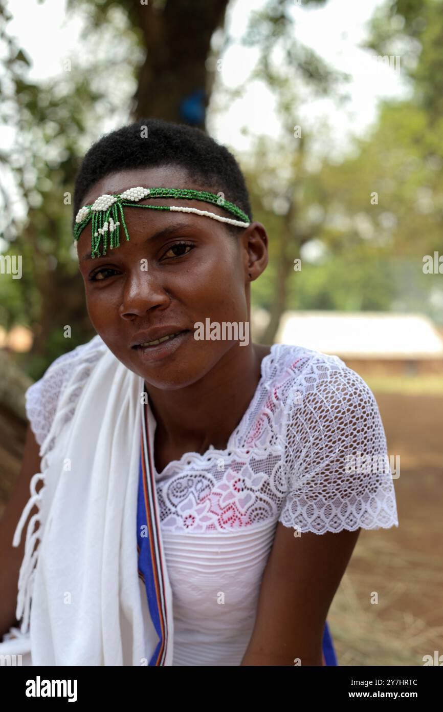 The current Nakayima at her shrine at Nakayima Tree in Mubende Stock ...