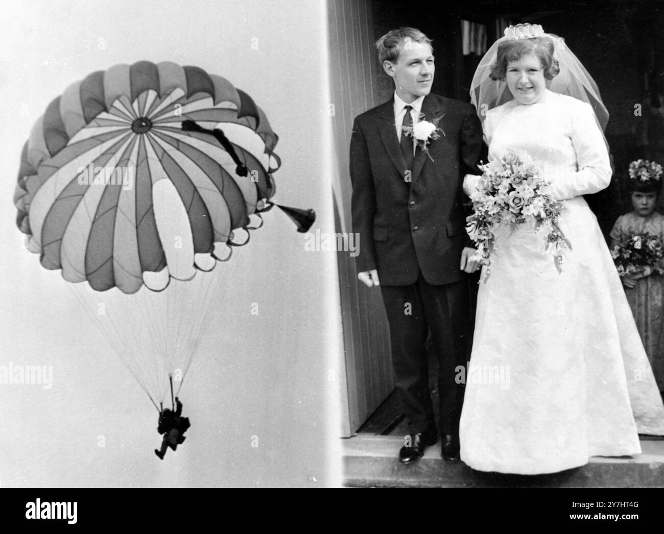 WEDDINGS UNUSUAL PARACHUTIST JOHN MURPHY AND JILL WREN WEDDING IN ...