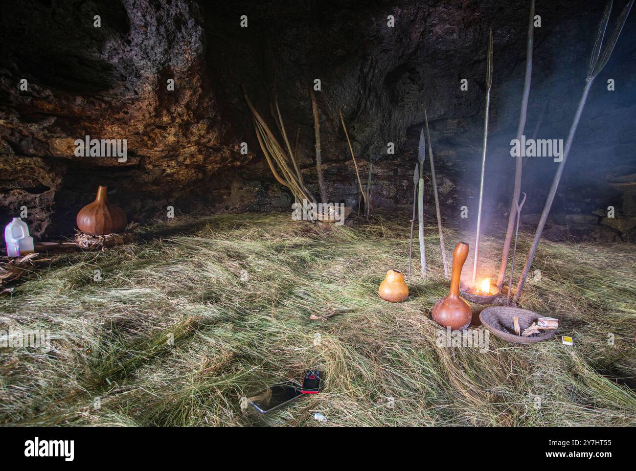 A traditional African Religious Shrine in Ssese Islands - Uganda Stock ...