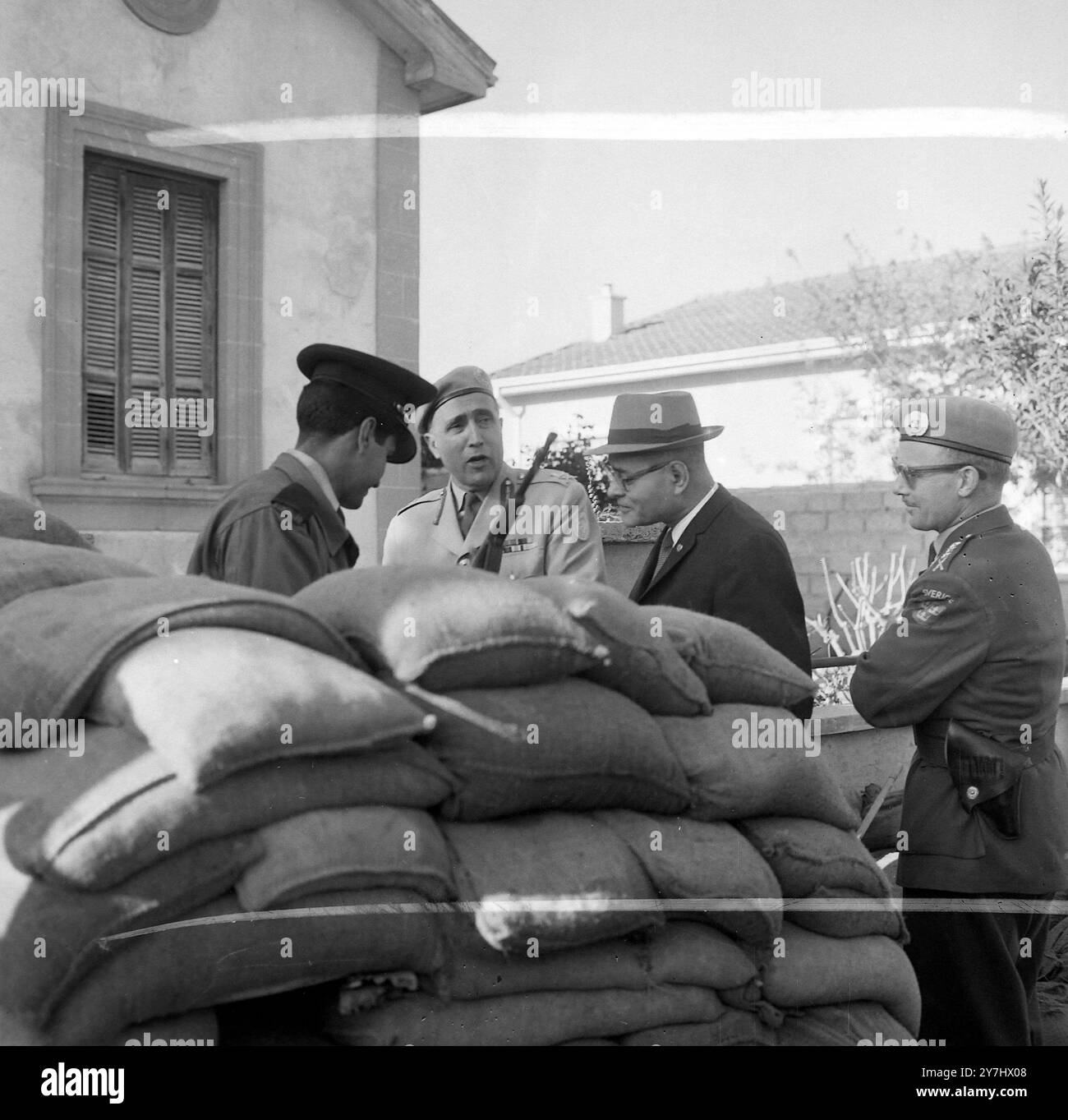 ARMY GENERAL PREM SING GYANI TALKS TO CANADIAN TROOPS WITH RALPH BUNCHE ...