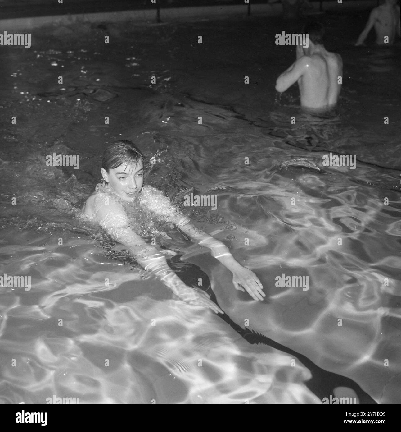 April swimmer Black and White Stock Photos & Images - Alamy