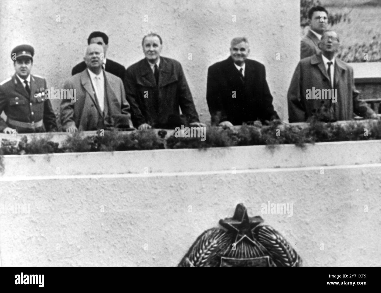 SOVIET PRIME MINISTER NIKITA KHRUSHCHEV AT BUDAPEST ANNIVERSARY ...