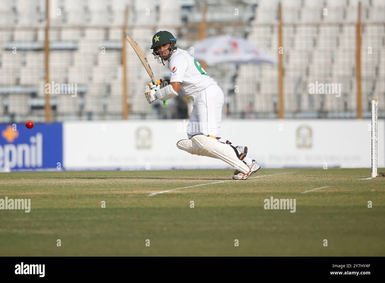 Pakistani batter Abdullah Shafique bats during Bangladesh and Pakistan ...