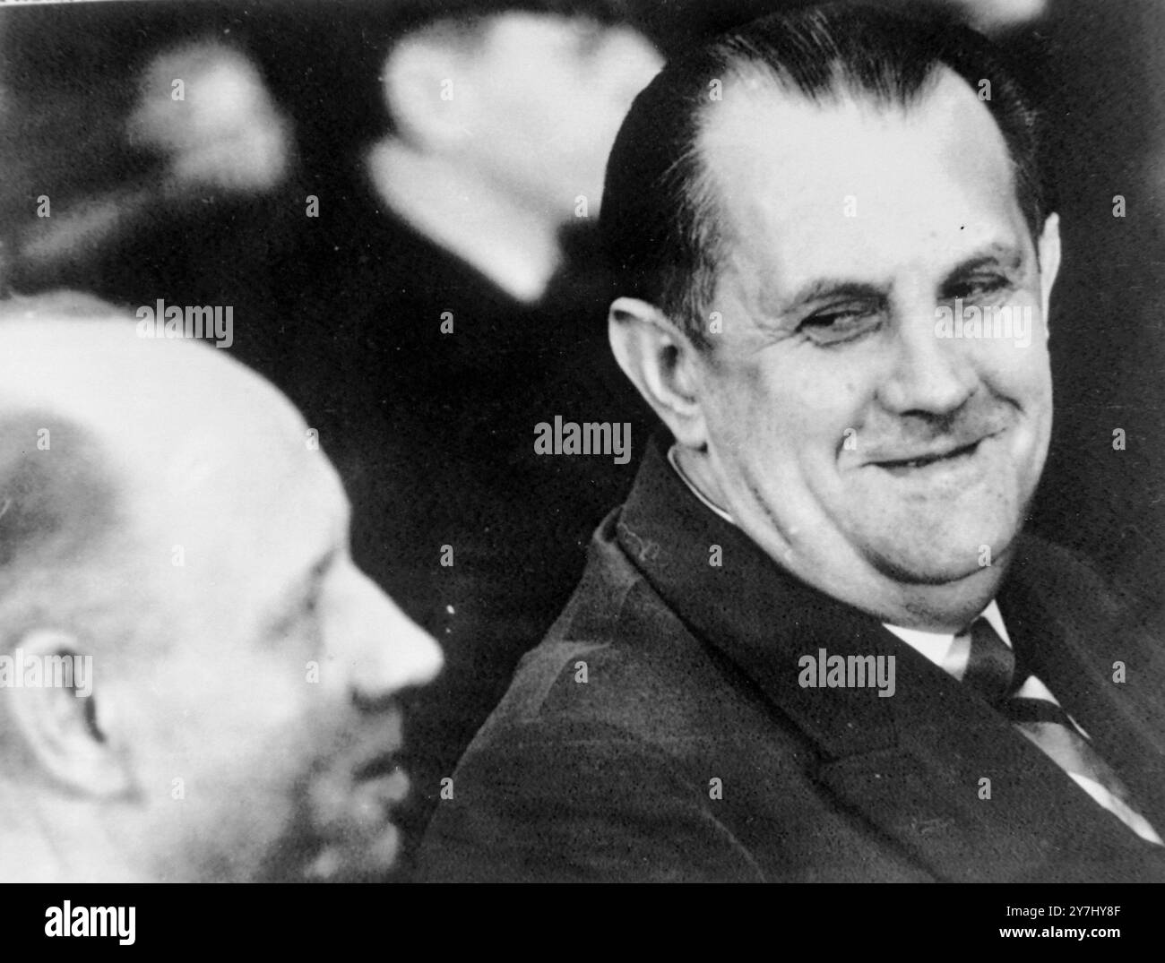 OSWALD KADUK AND EMIL HANTL ACCUSED IN AUSCHWITZ TRIAL IN FRANKFURT ...