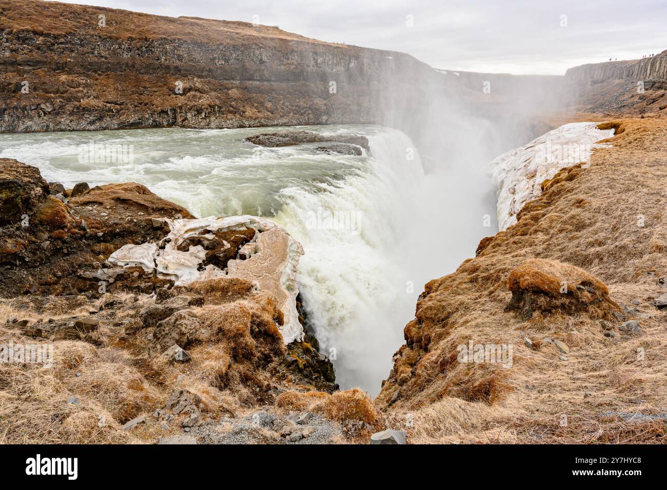Selfoss waterfall in Vatnajokull National Park, Northeast Iceland Stock ...