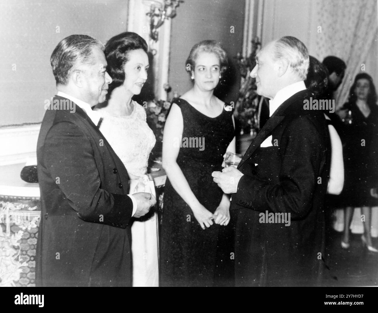 RECEPTION AT MEXICAN EMBASSY IN LONDON ; 31 MARCH 1964 Stock Photo - Alamy