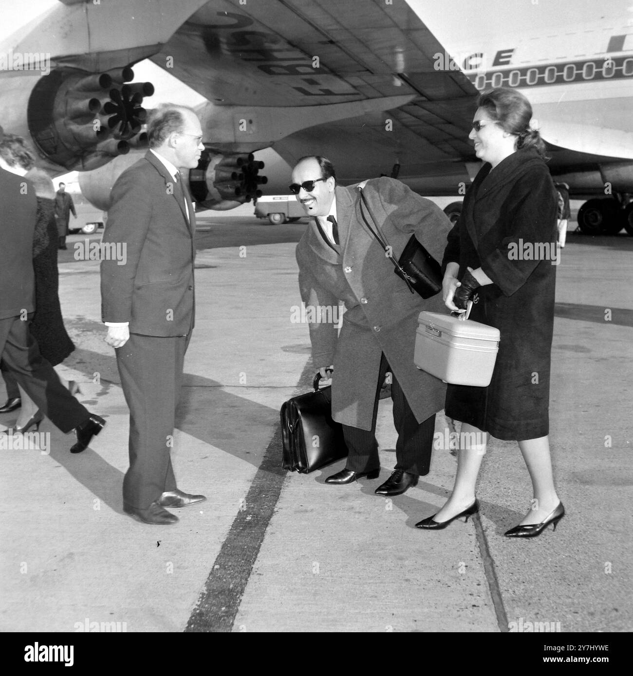 SAUDI ARABIAN INFORMATION MINISTER SHEIKH JAMIL HUJEILAN ARRIVES WITH ...