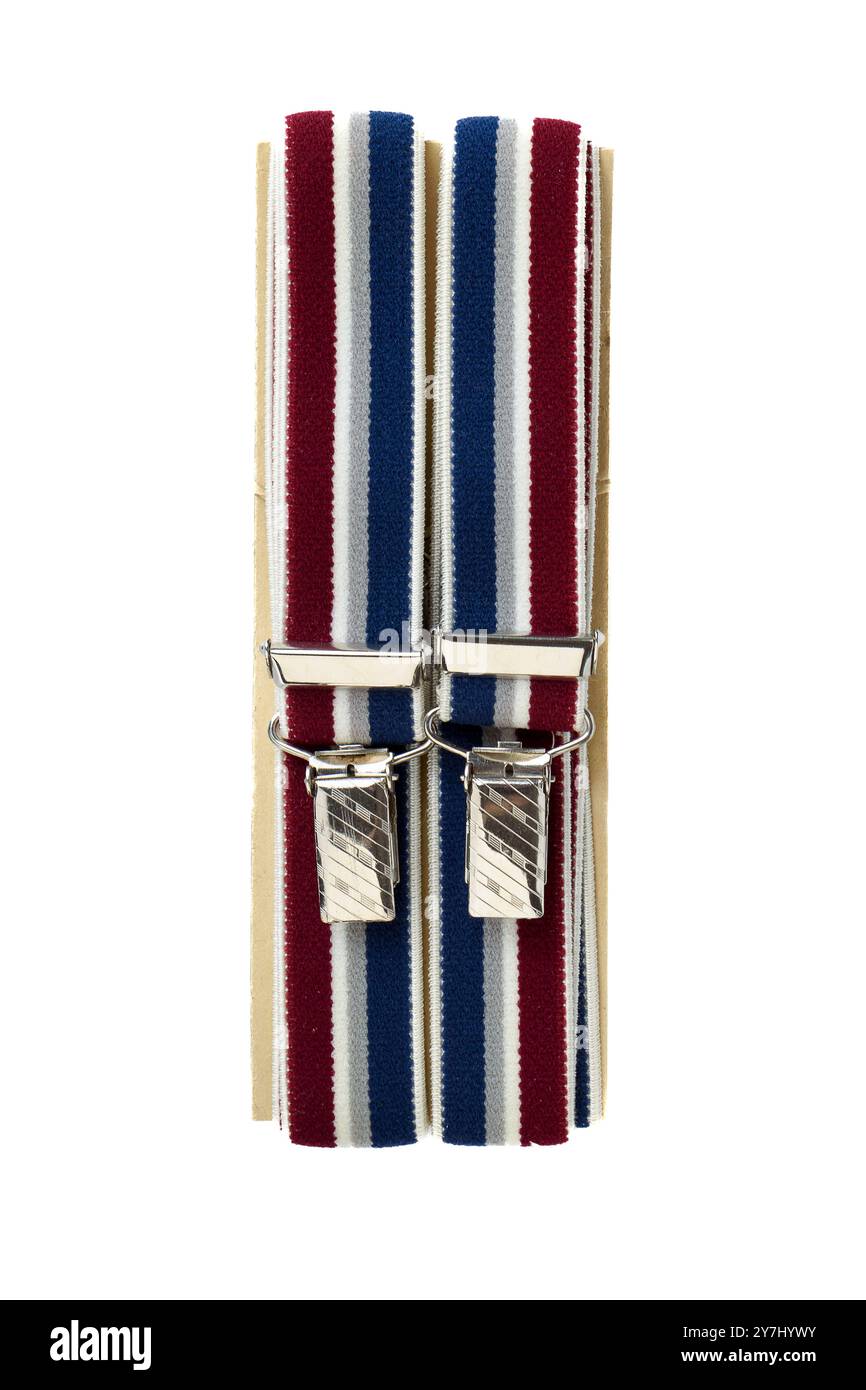 Striped suspenders Cut Out Stock Images & Pictures - Alamy