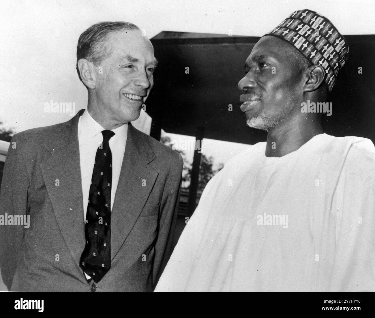 BRITISH PRIME MINISTER LORD ALEC DOUGLAS HOME WITH NIGERIAN PREMIER ...