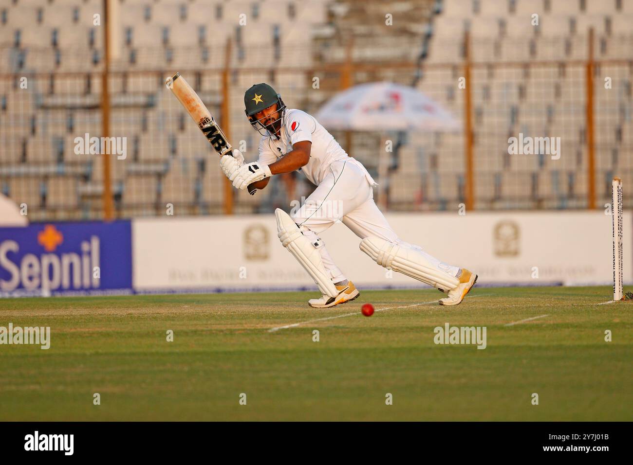 Pakistani batter Abdullah Shafique bats during Bangladesh and Pakistan ...