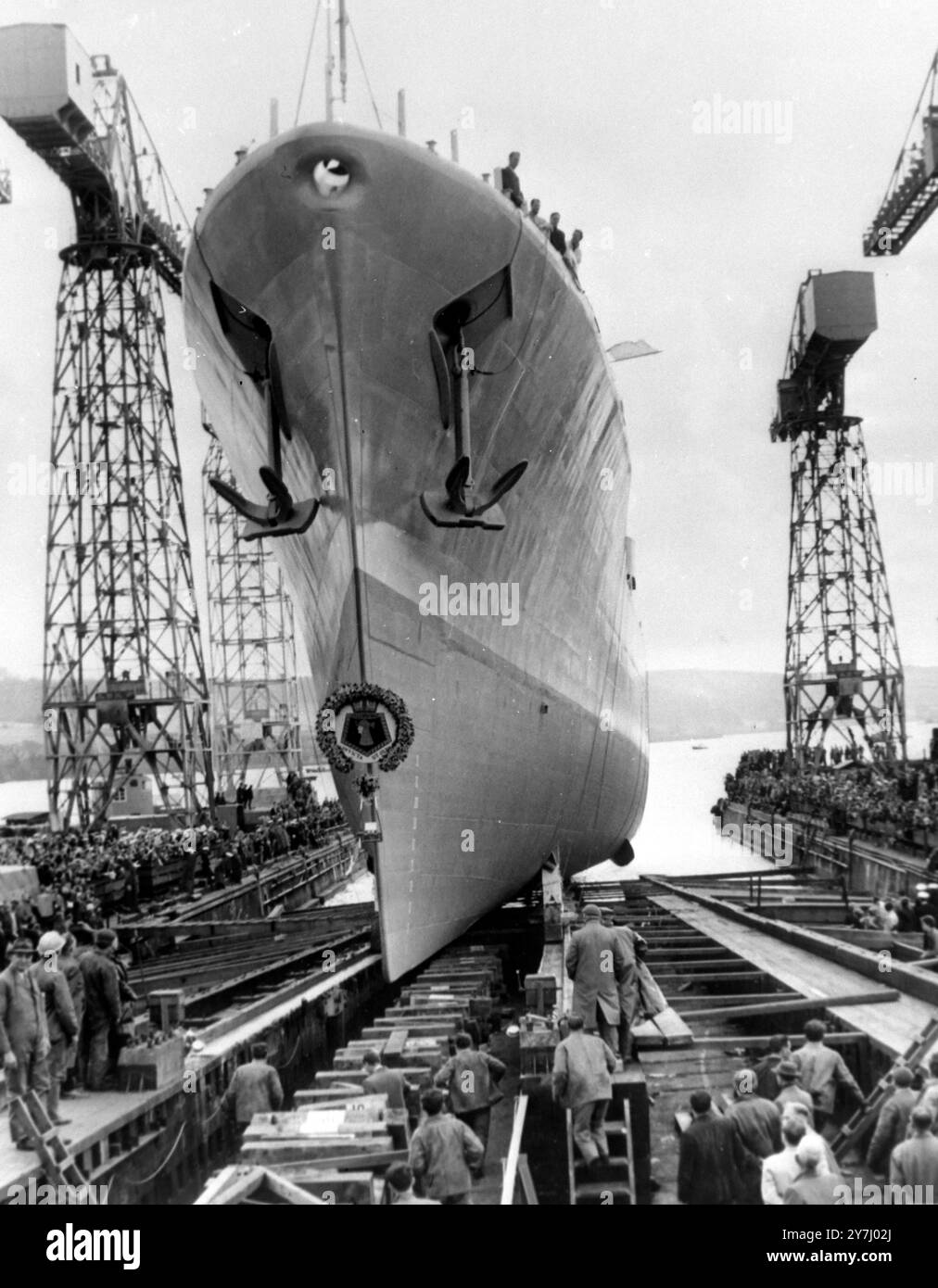 SHIP LAUNCH CLEOPATRA LAUNCHED IN DEVONPORT, PLYMOUTH ; 26 MARCH 1964 ...