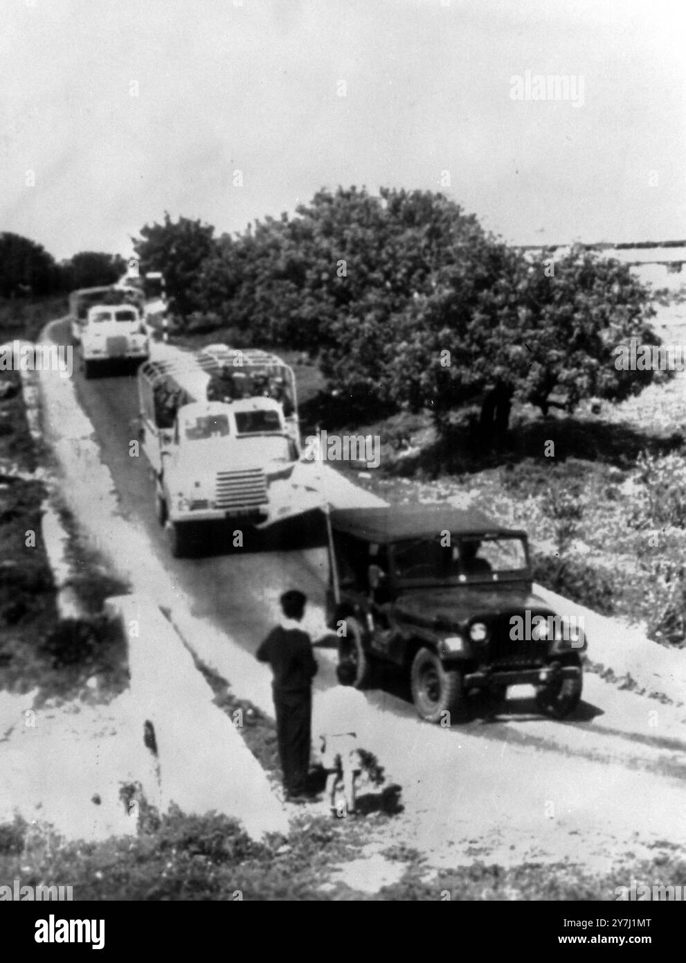 CANADIAN TROOPS CONVOY IN KYRENIA, CYPRUS / ; 22 MARCH 1964 Stock Photo ...