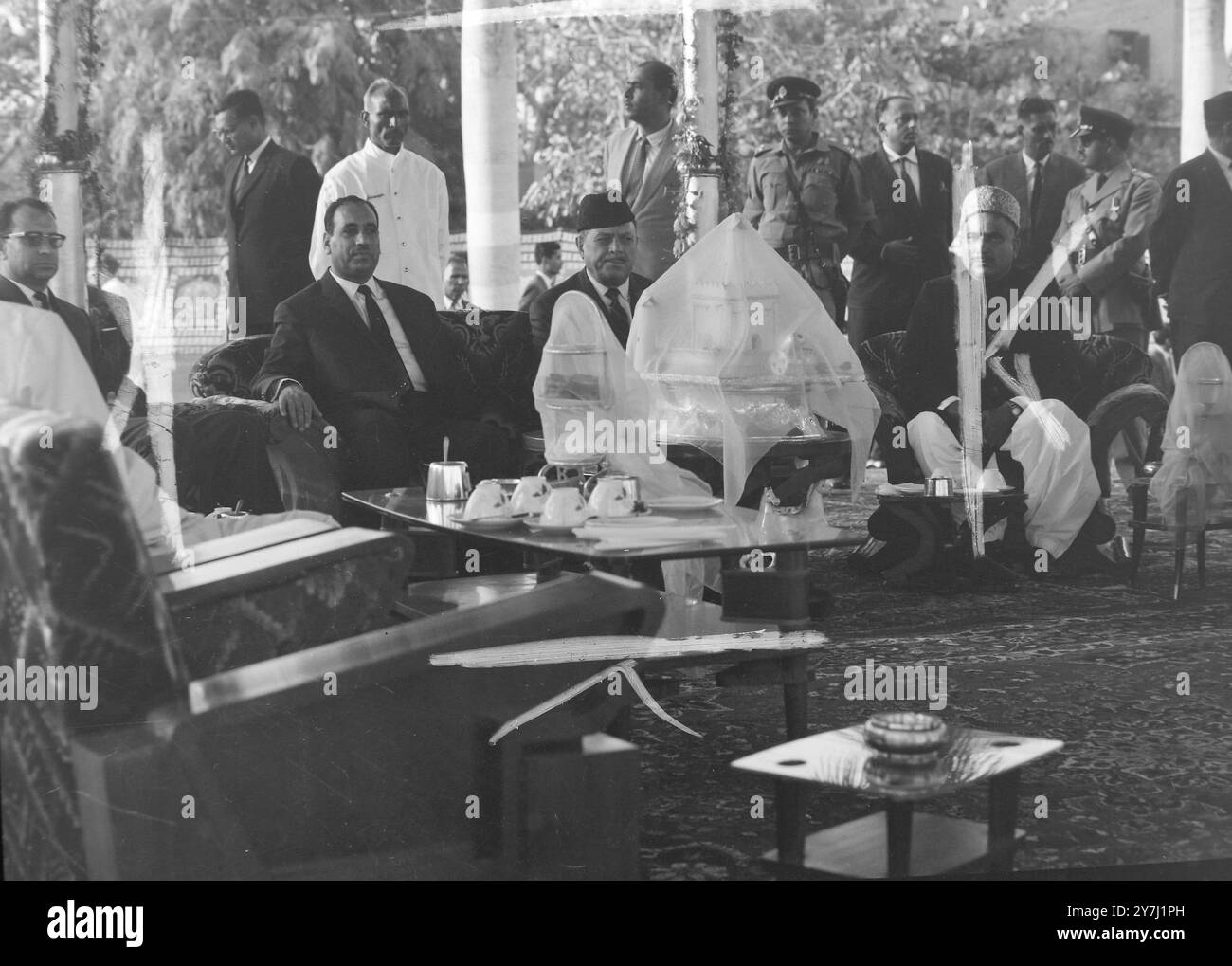 PRESIDENT ABDUL SALAM AREF WITH PRESIDENT MOHAMMED AYUB KHAN IN KARACHI ...