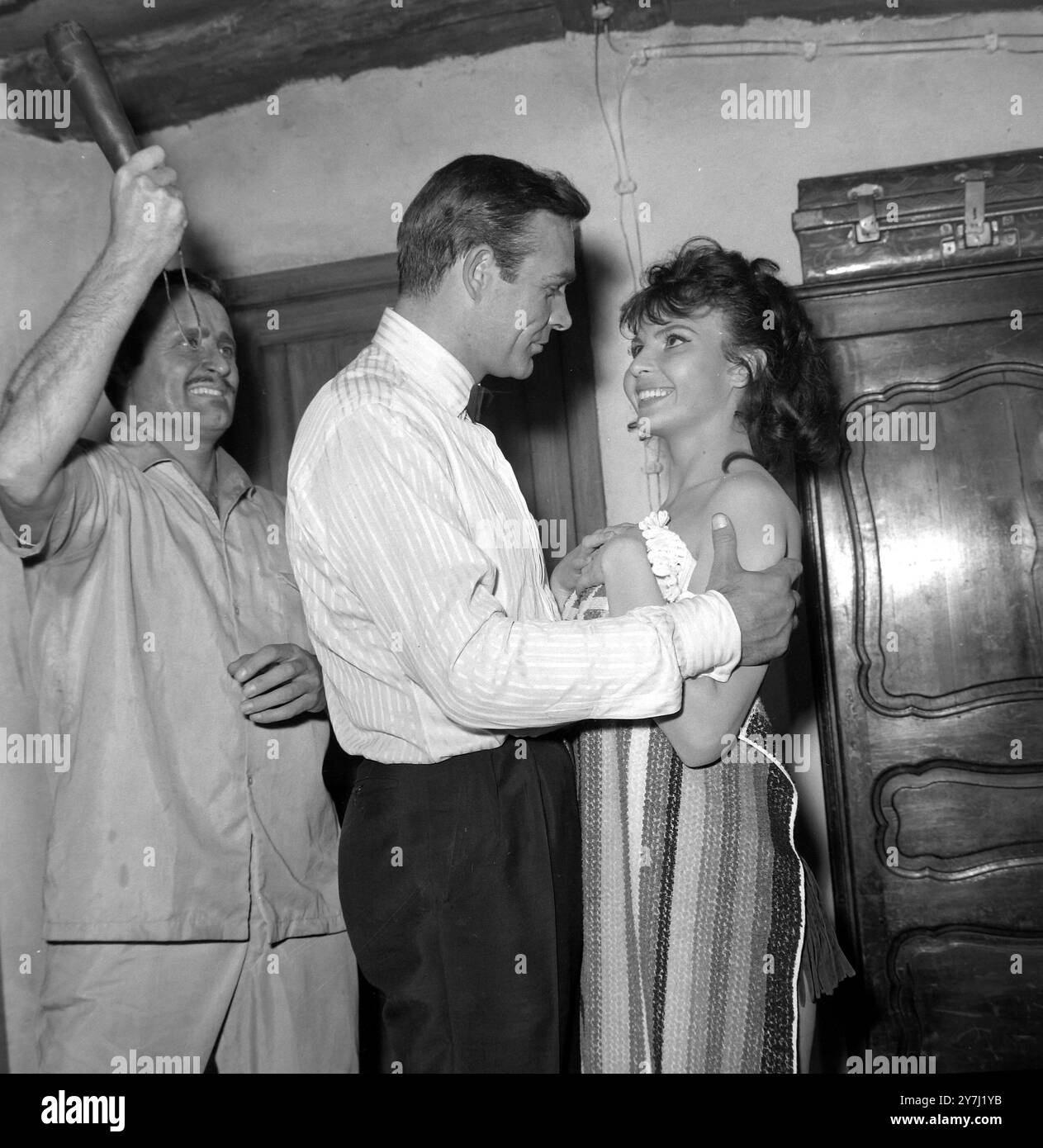 FILMS GOLDFINGER WITH ACTRESS NAJIA REGIN IN LONDON AND SEAN CONNERY AS JAMES BOND / ; 20 MARCH ...