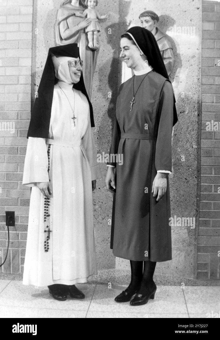 SISTER MARY ANN MODELS HABIT WITH SISTER MARY JAMES IN NEW YORK / ; 21 ...