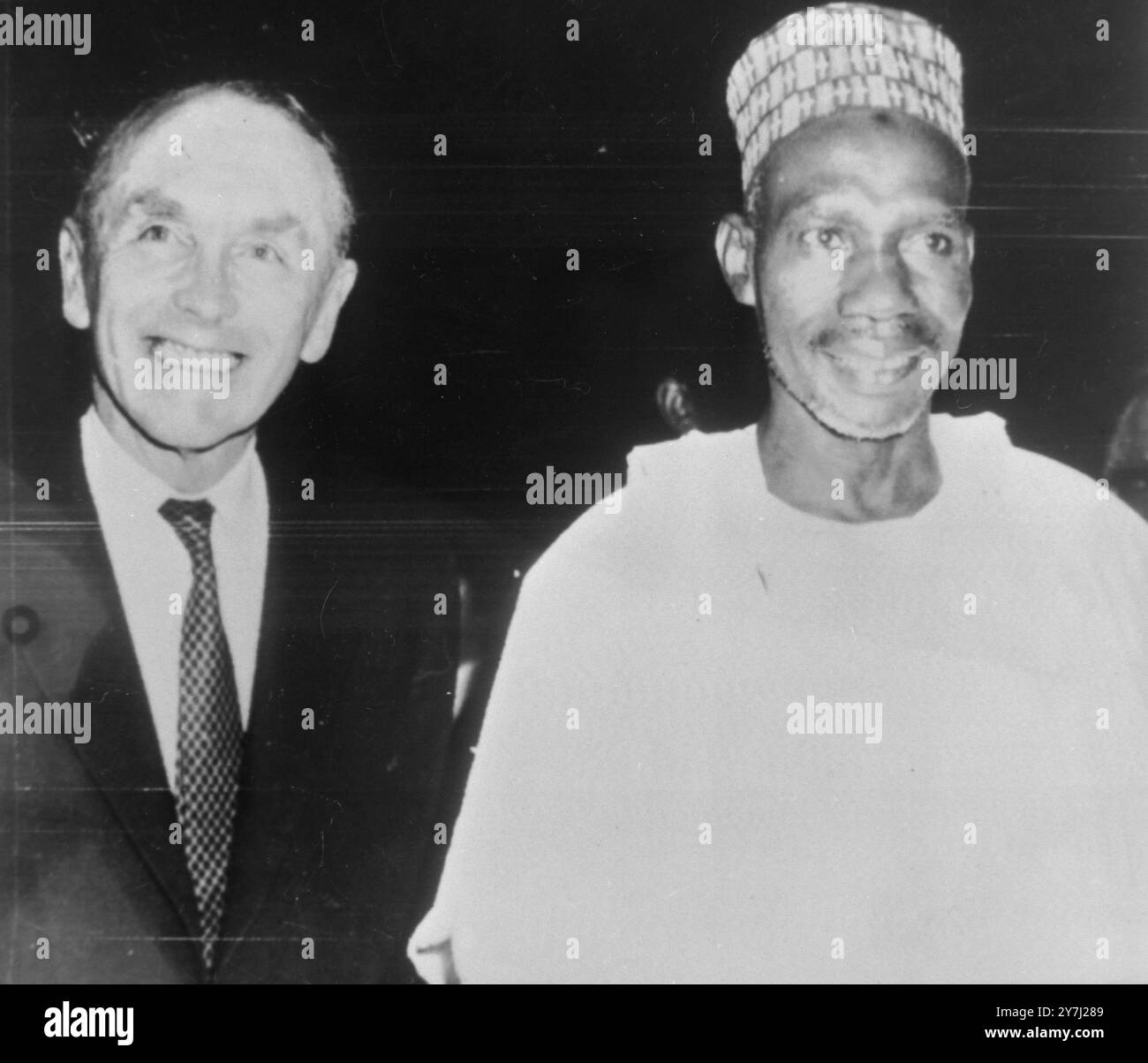 BRITISH PRIME MINISTER LORD ALEC DOUGLAS HOME WITH ABUBAKAR BALEWA ...