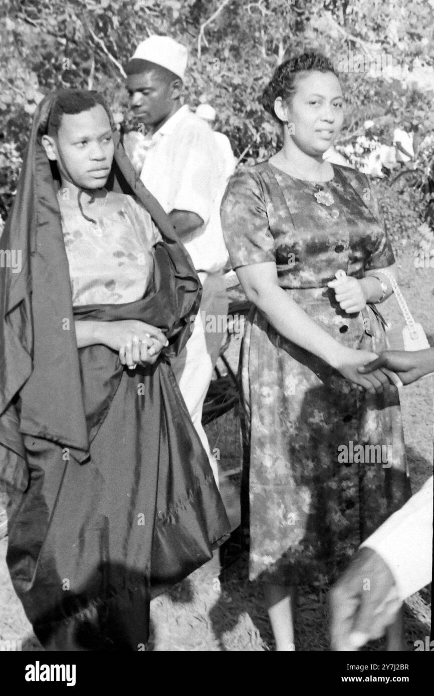 ZANZIBAR PRESIDENT ABEID KARUME WIFE BIBI FATIMA LAYS FOUNDATION FOR ...