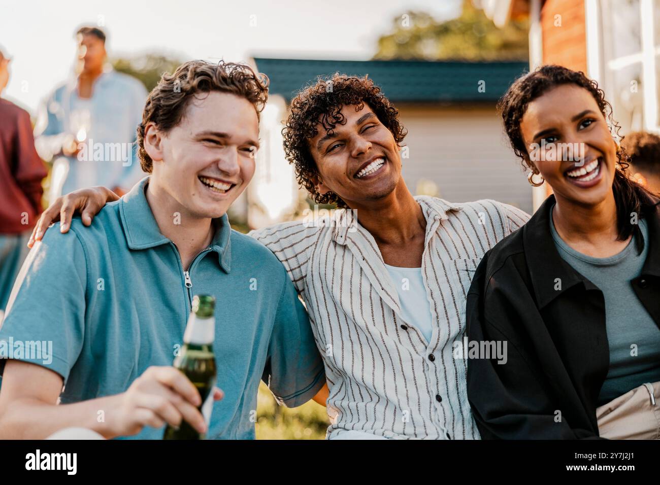 Back view cheerful multiracial man hi-res stock photography and images ...