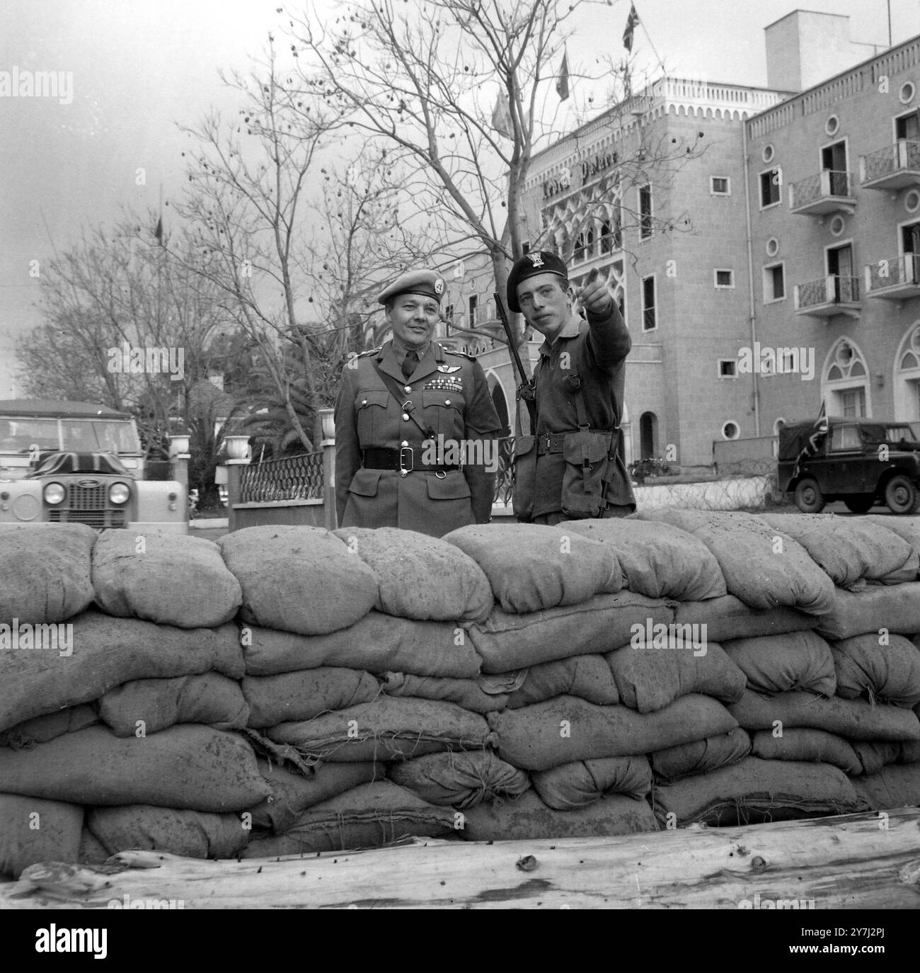 ARMY COMMANDER OF CANADIAN TROOPS IS SHOWN THE GREEN LINE IN NICOSIA ...
