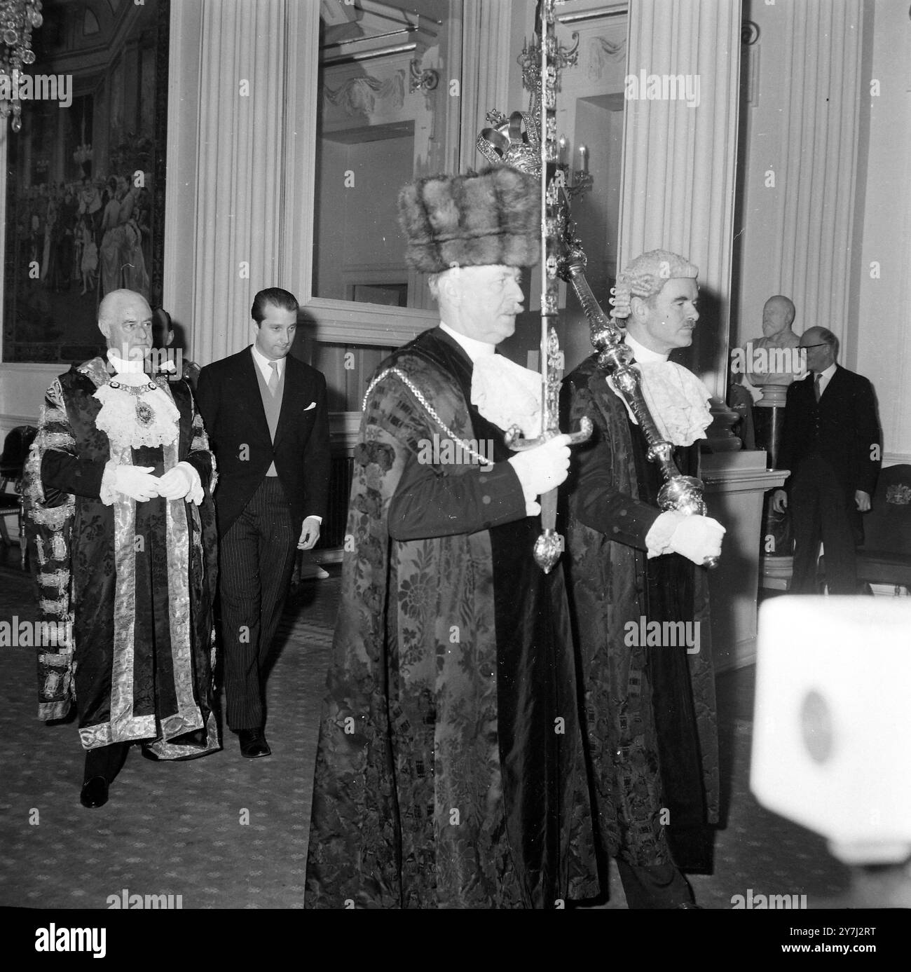 PRINCE ALBERT OF LIEGE AND LORD MAYOR OF LONDON ALDEMAN CLEMENT JAMES ...