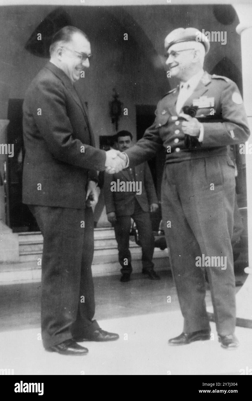 ARMY COMMANDER BRAZILIAN TROOPS MEETS UN UNITED NATIONS REPRESENTAIVE IN NICOSIA, CYPRUS ; 14 ...