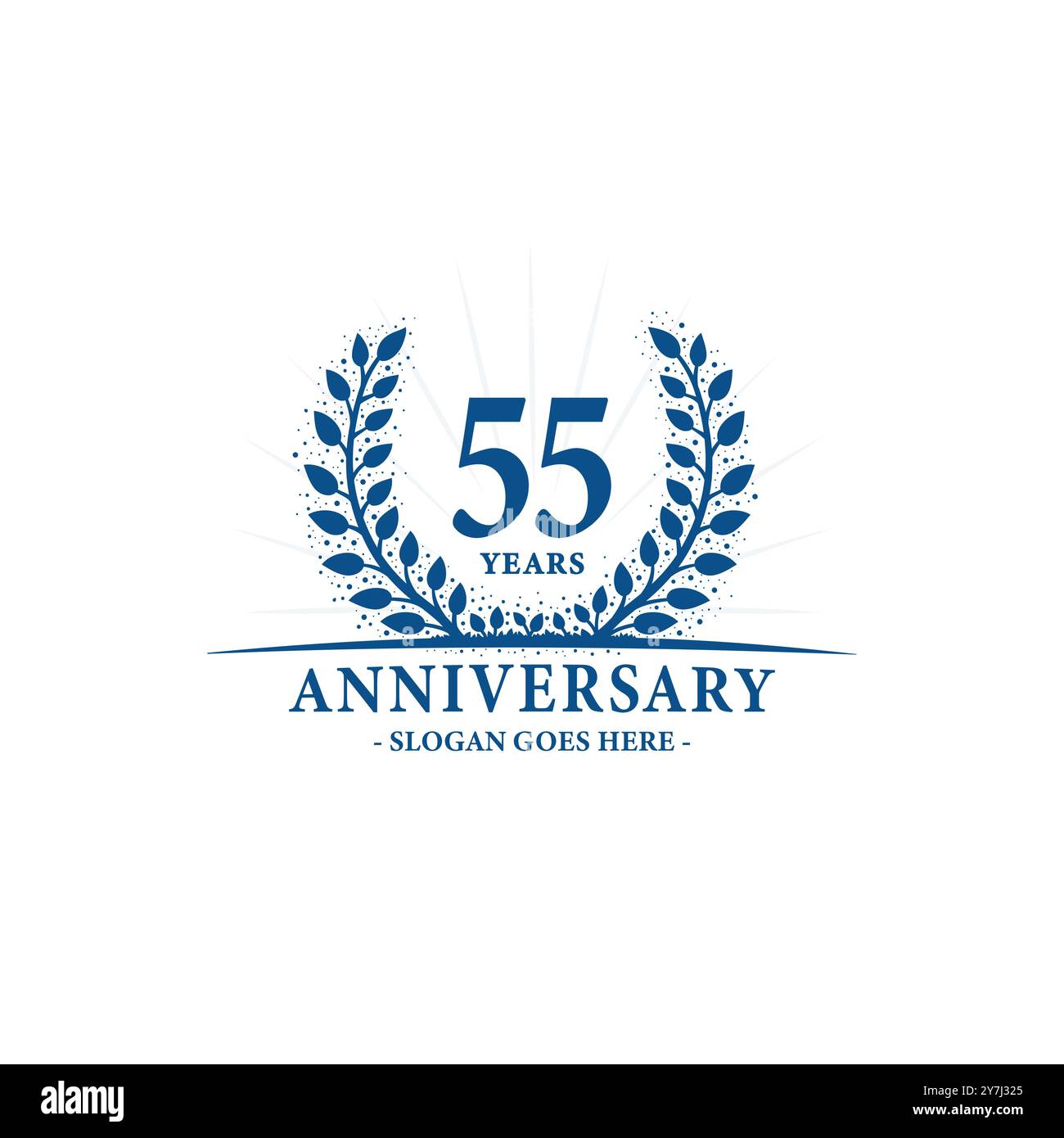 55 years celebrating anniversary logo. 55th years anniversary design ...