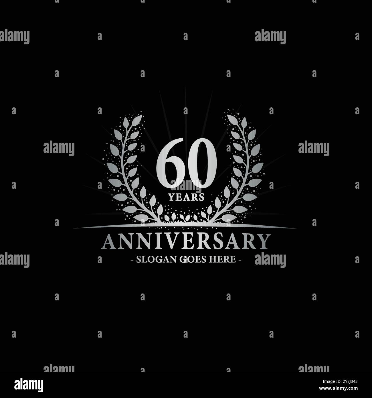 60 years celebrating anniversary logo. 60th years anniversary design ...
