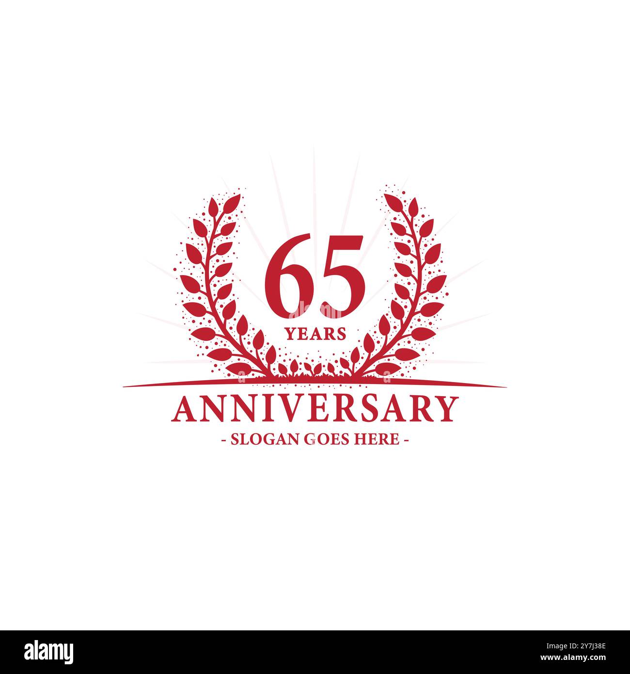 65 years celebrating anniversary logo. 65th years anniversary design ...