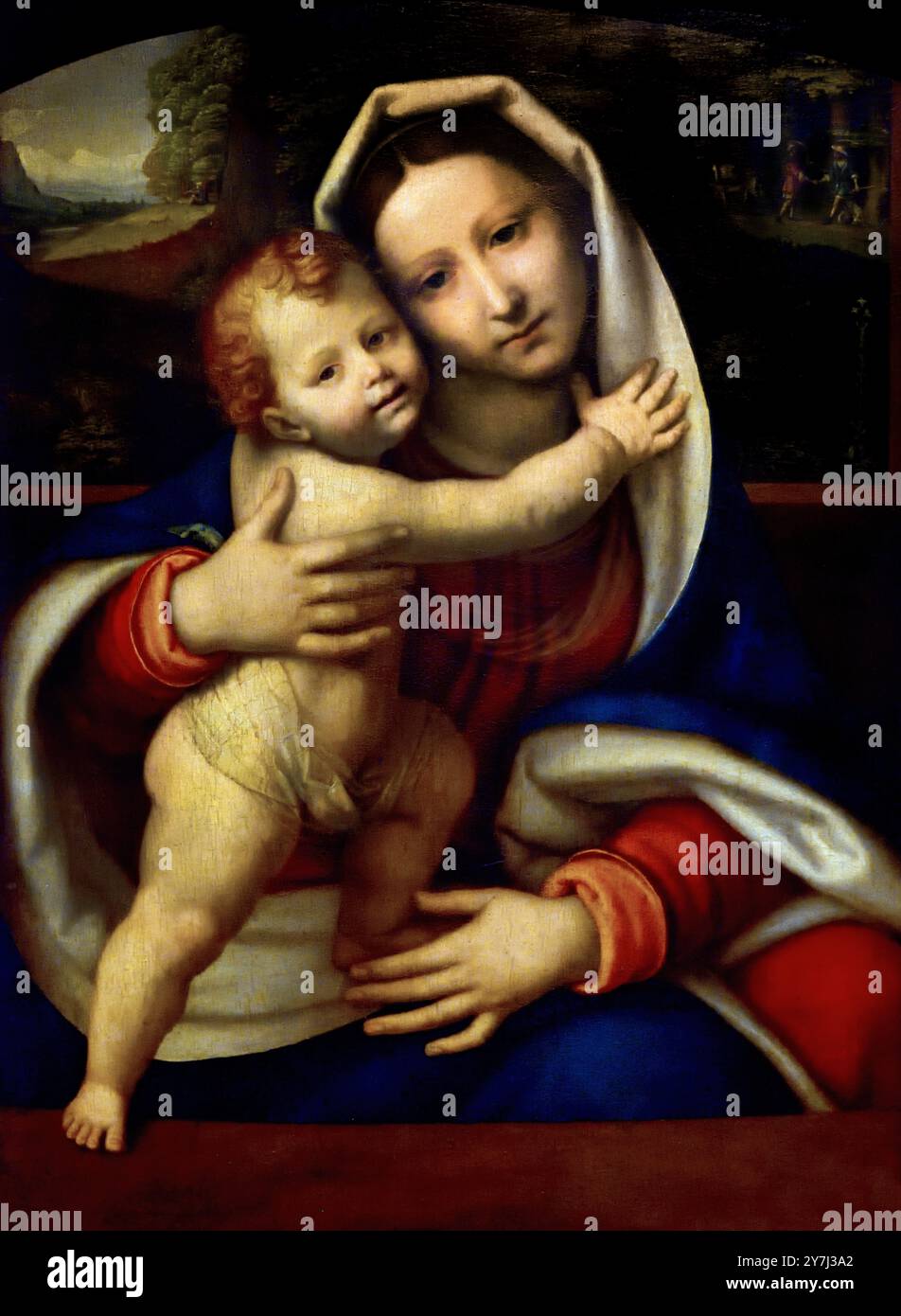 Virgin and Child 1510 Workshop of Andrea Solario 1495-1522 16th - 17th ...