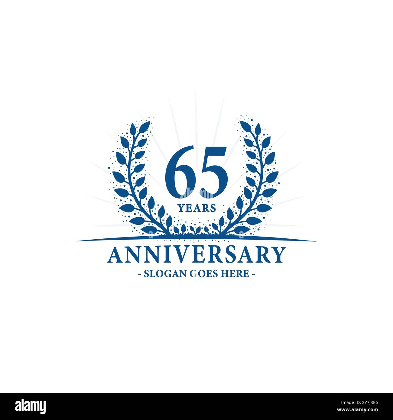 65 years celebrating anniversary logo. 65th years anniversary design ...