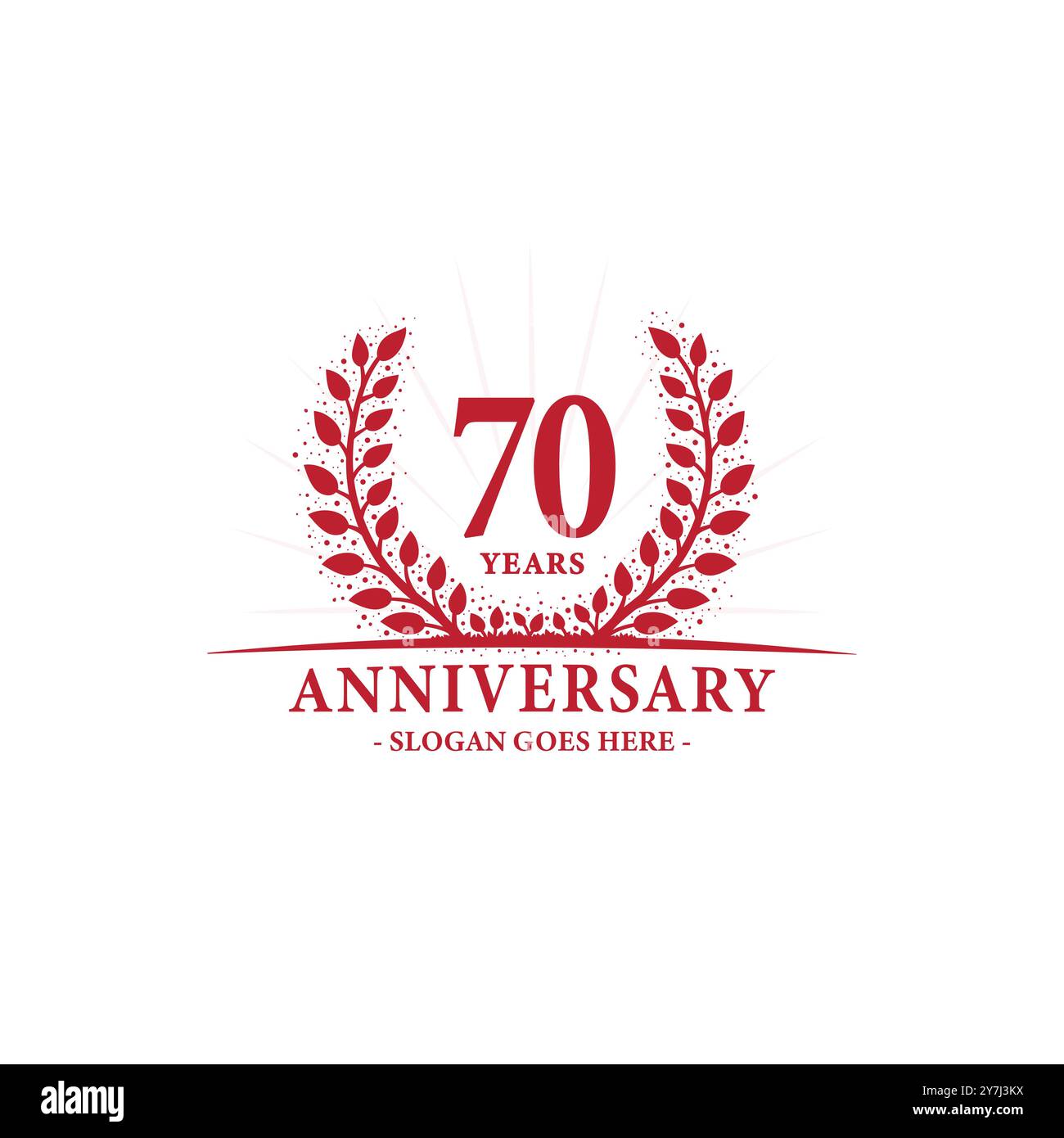 70 years celebrating anniversary logo. 70th years anniversary design ...