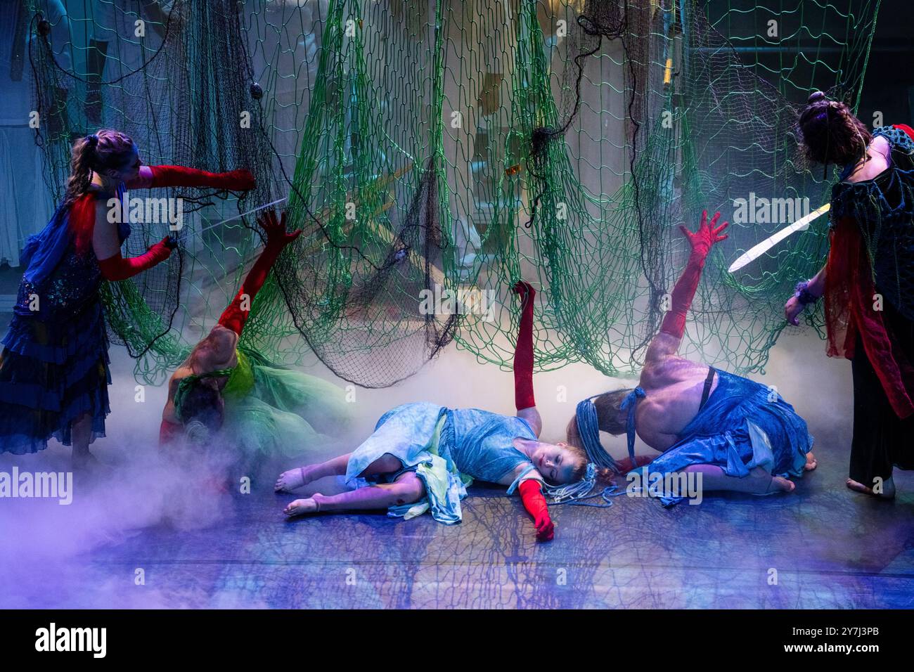 HAVSANDAR, ÅLAND, 2024:The mermaid daughters dance an emotional scene ...