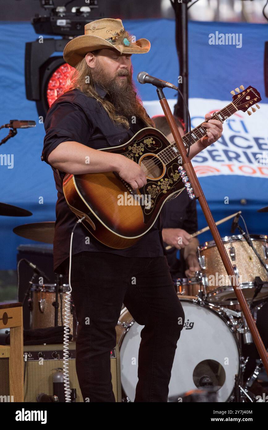 Chris Stapleton on stage for NBC Today Show Concert Series with Chris ...