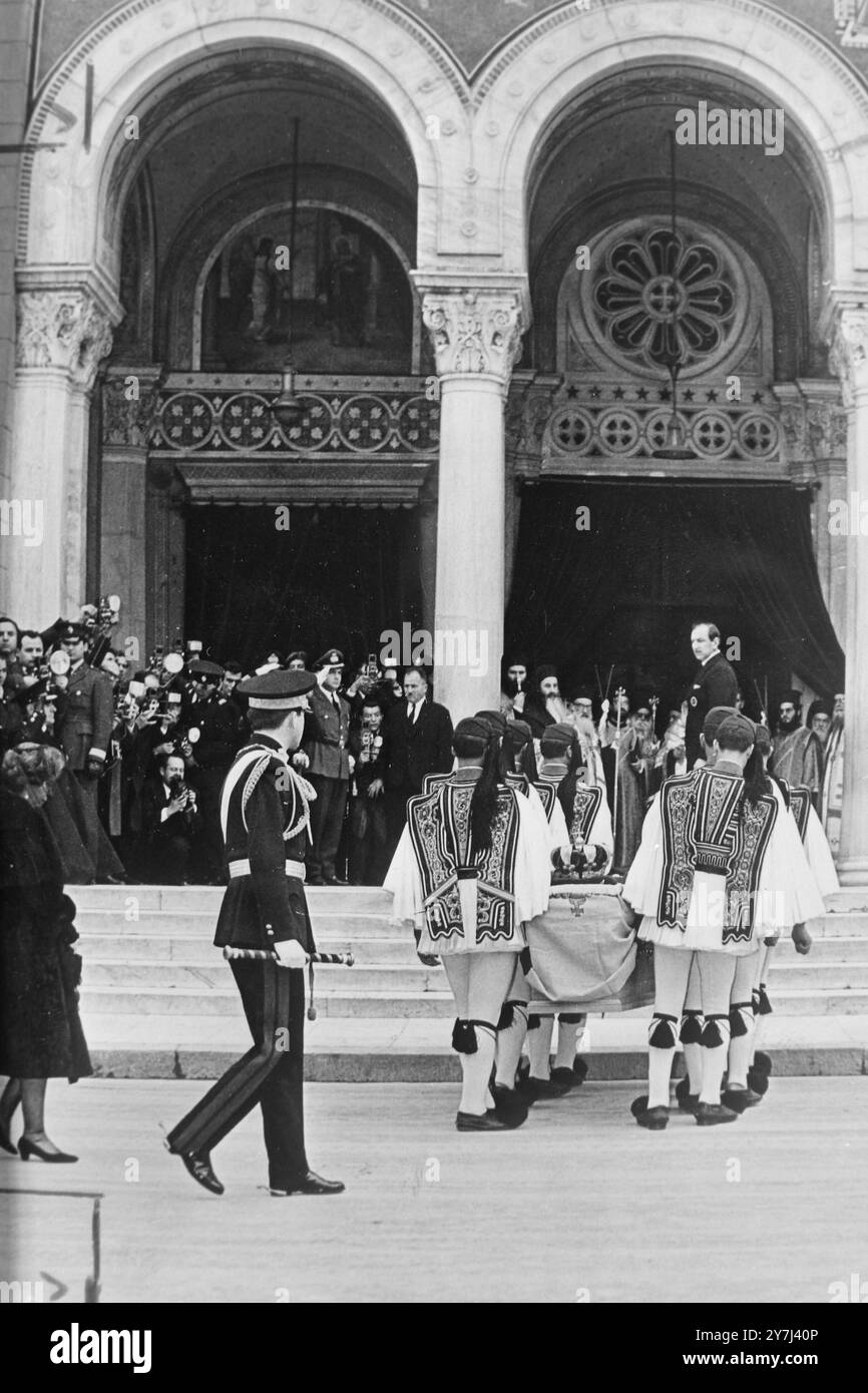 King greece 1960 Black and White Stock Photos & Images - Alamy