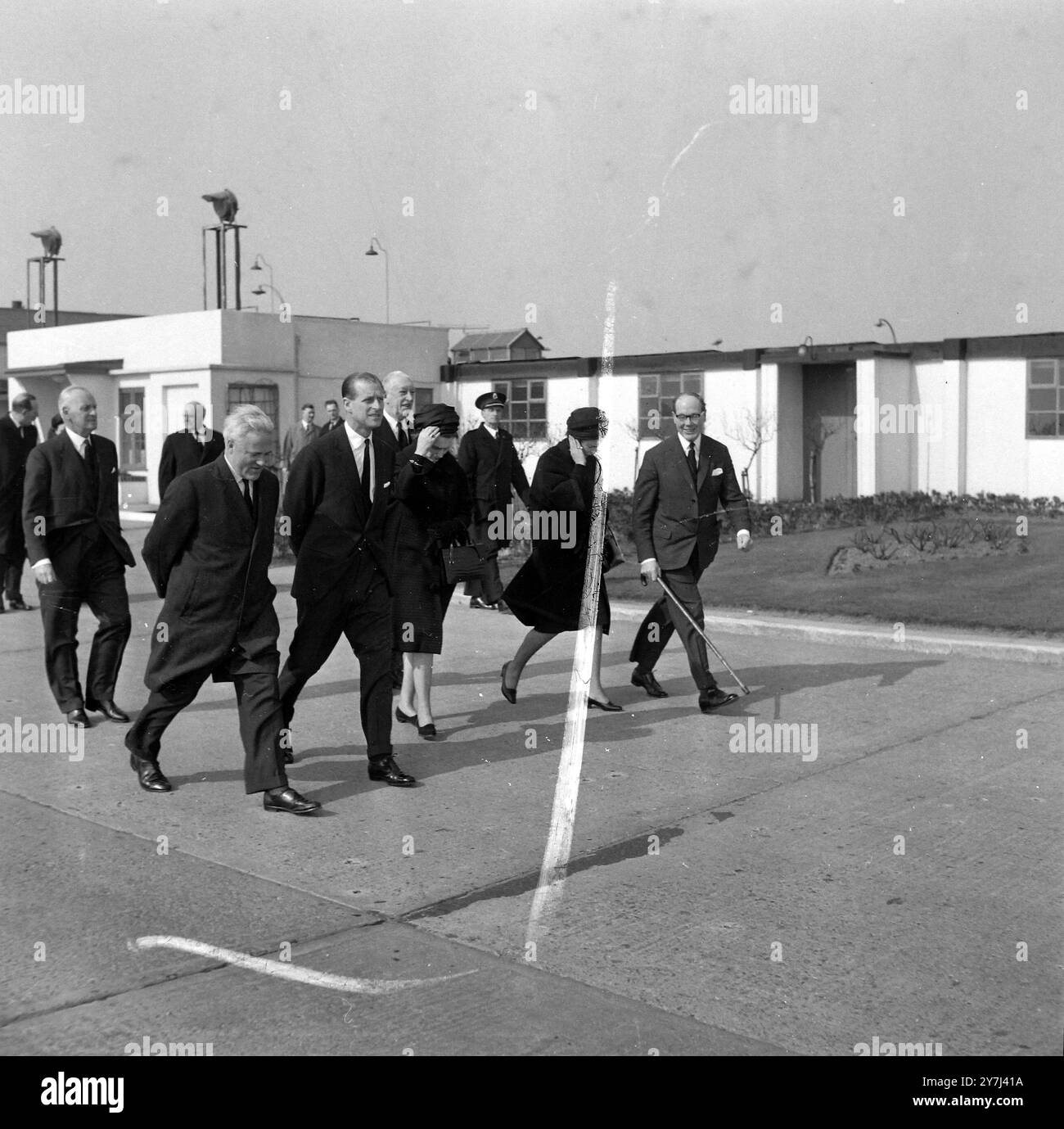 PRINCESS MARINA AND PRINCE PHILIP PRINCE LEAVE FOR FUNERAL OF THE KING ...