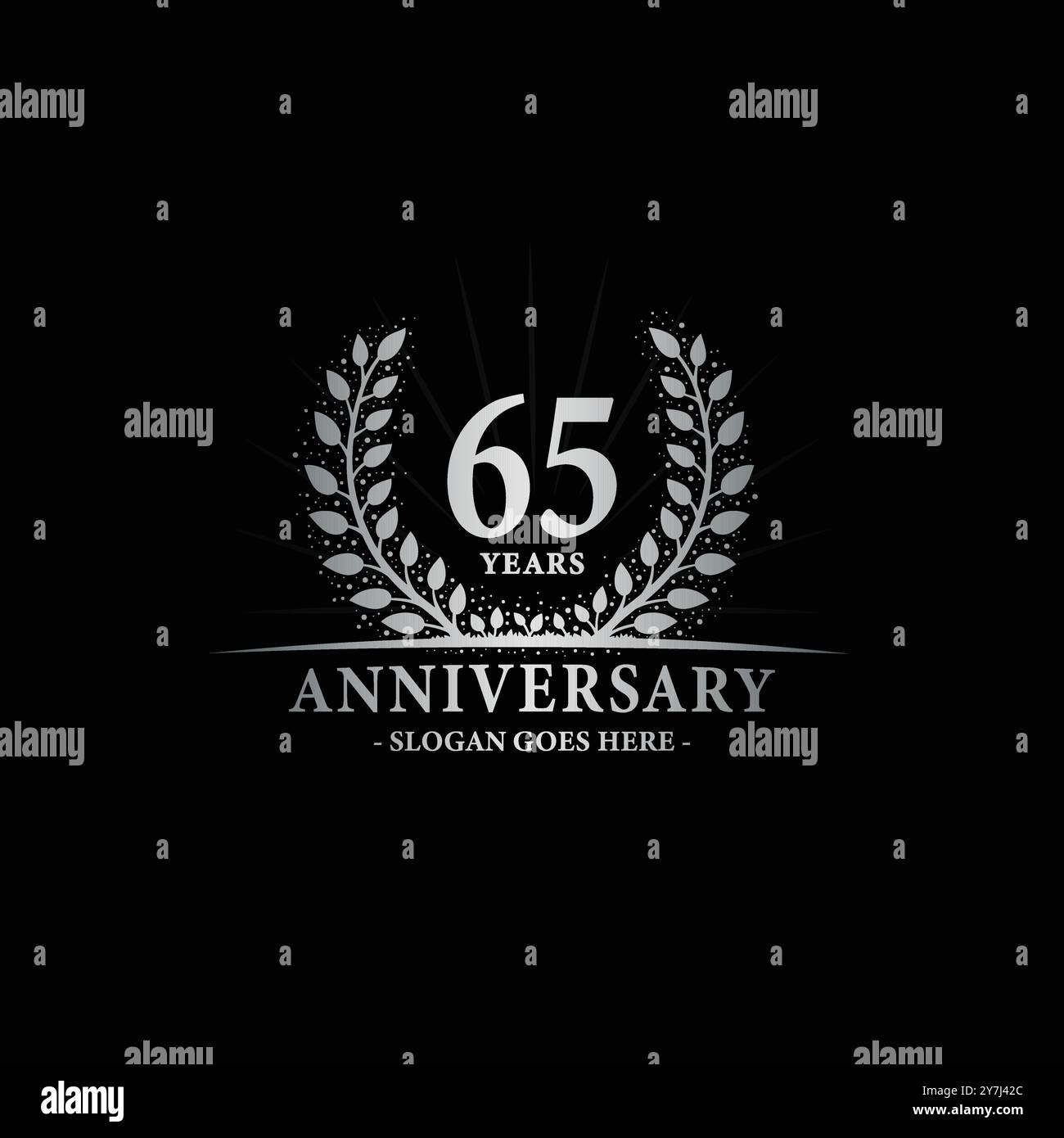 65 years celebrating anniversary logo. 65th years anniversary design ...