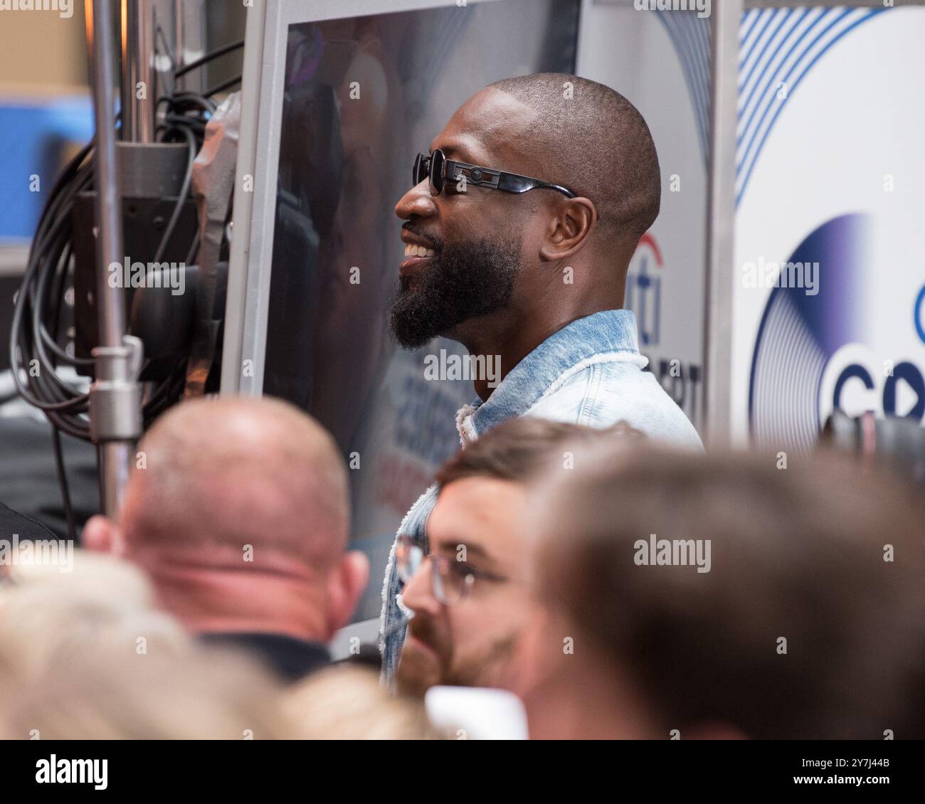 Dwyane Wade on stage for NBC Today Show Concert Series with Chris ...
