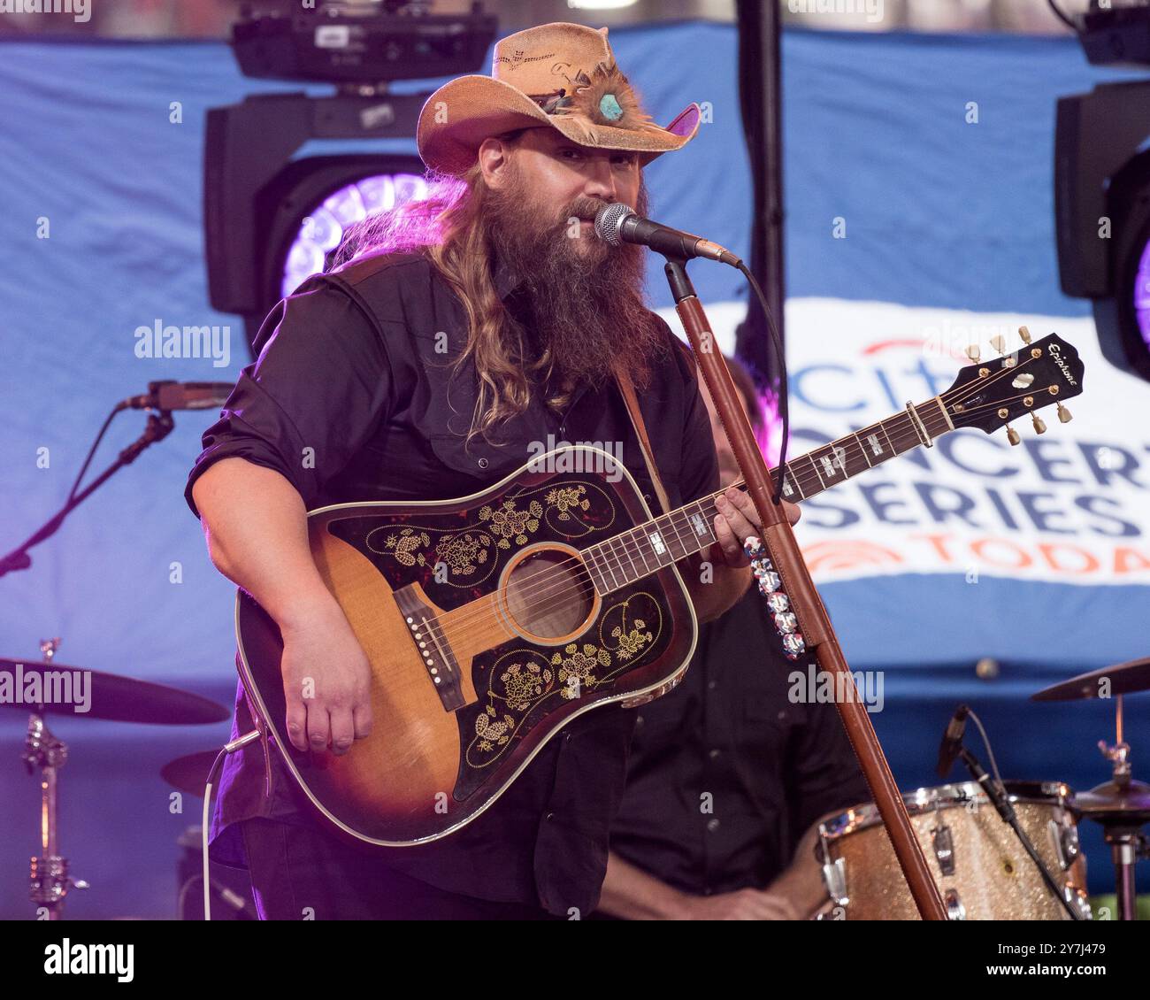 Chris Stapleton on stage for NBC Today Show Concert Series with Chris ...