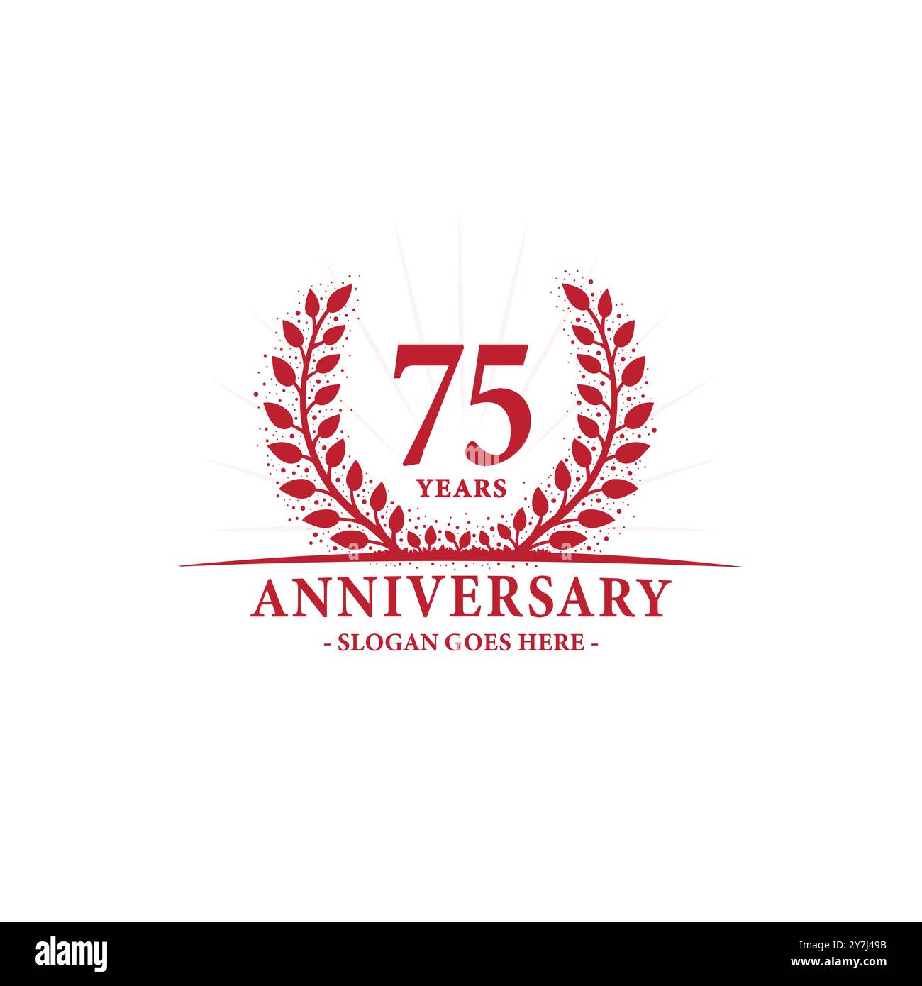 75 years celebrating anniversary logo. 75th years anniversary design ...