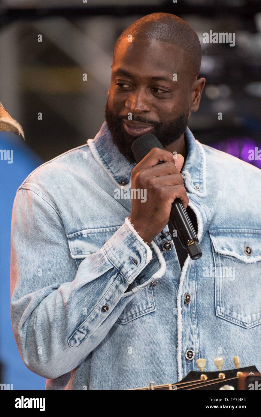 Dwyane Wade on stage for NBC Today Show Concert Series with Chris ...