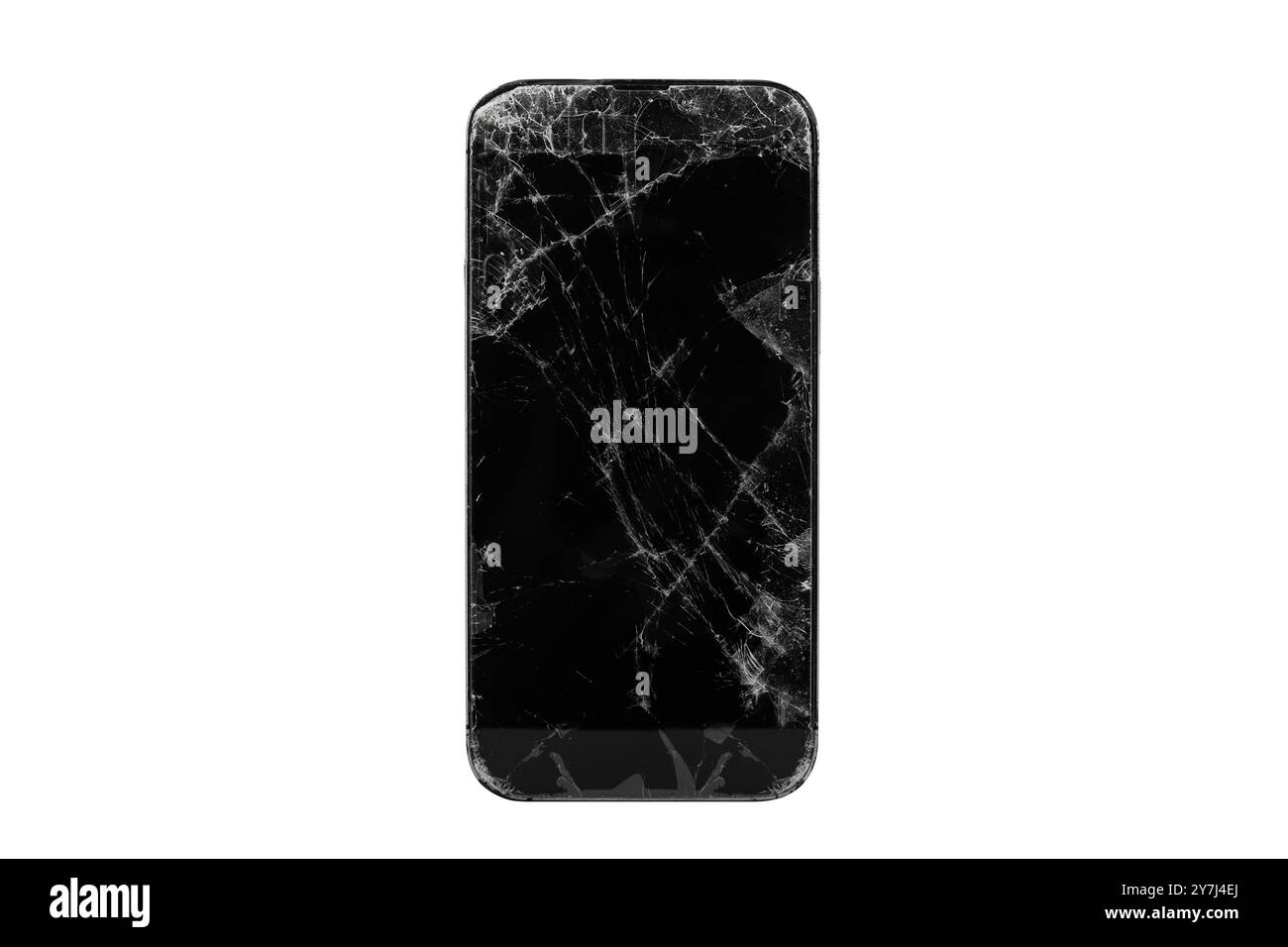 Smartphone mockup with a broken screen smartphone, Based on a High ...