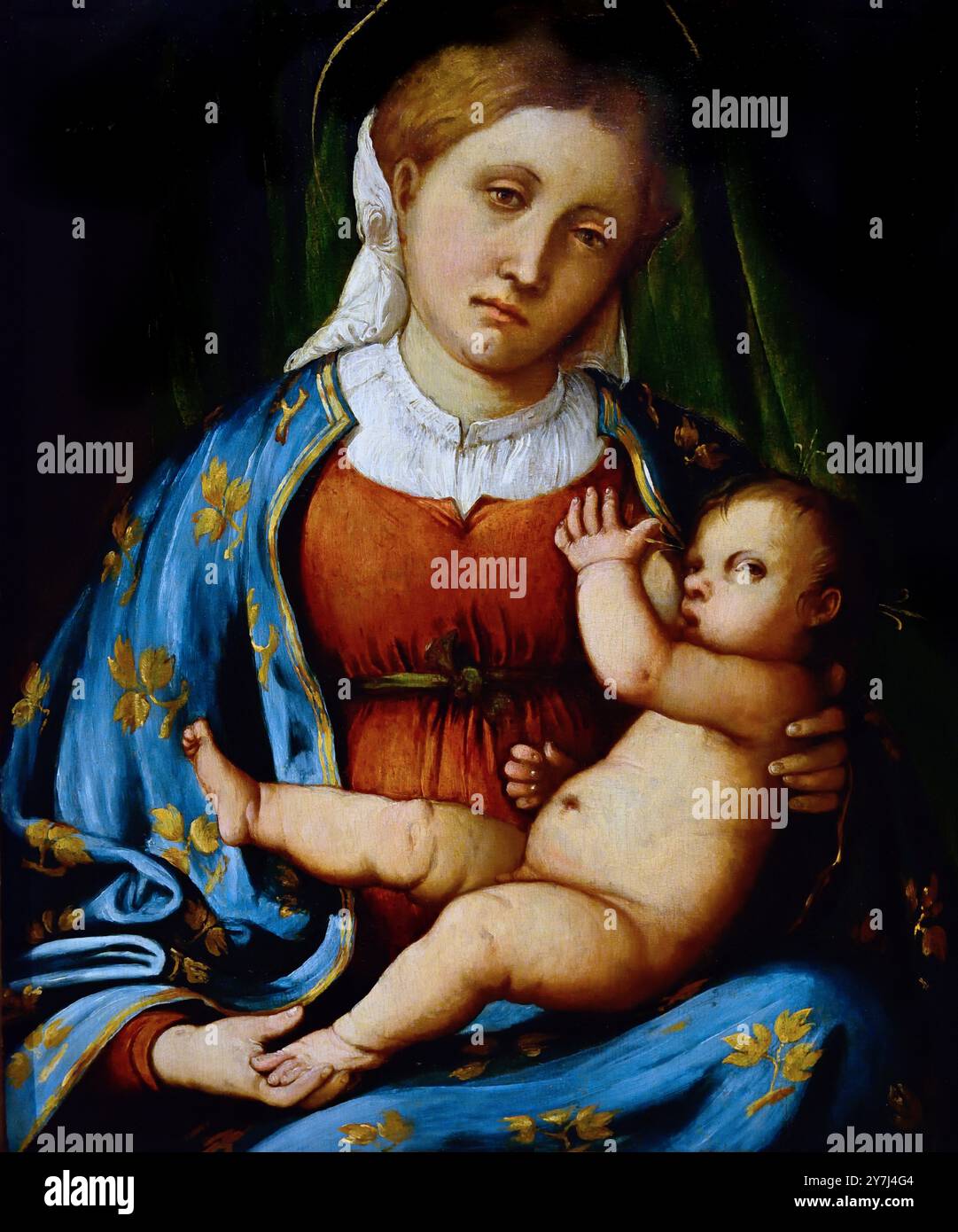 Virgin and Child 1520 by Girolamo Romanino by Girolamo Romanino ...
