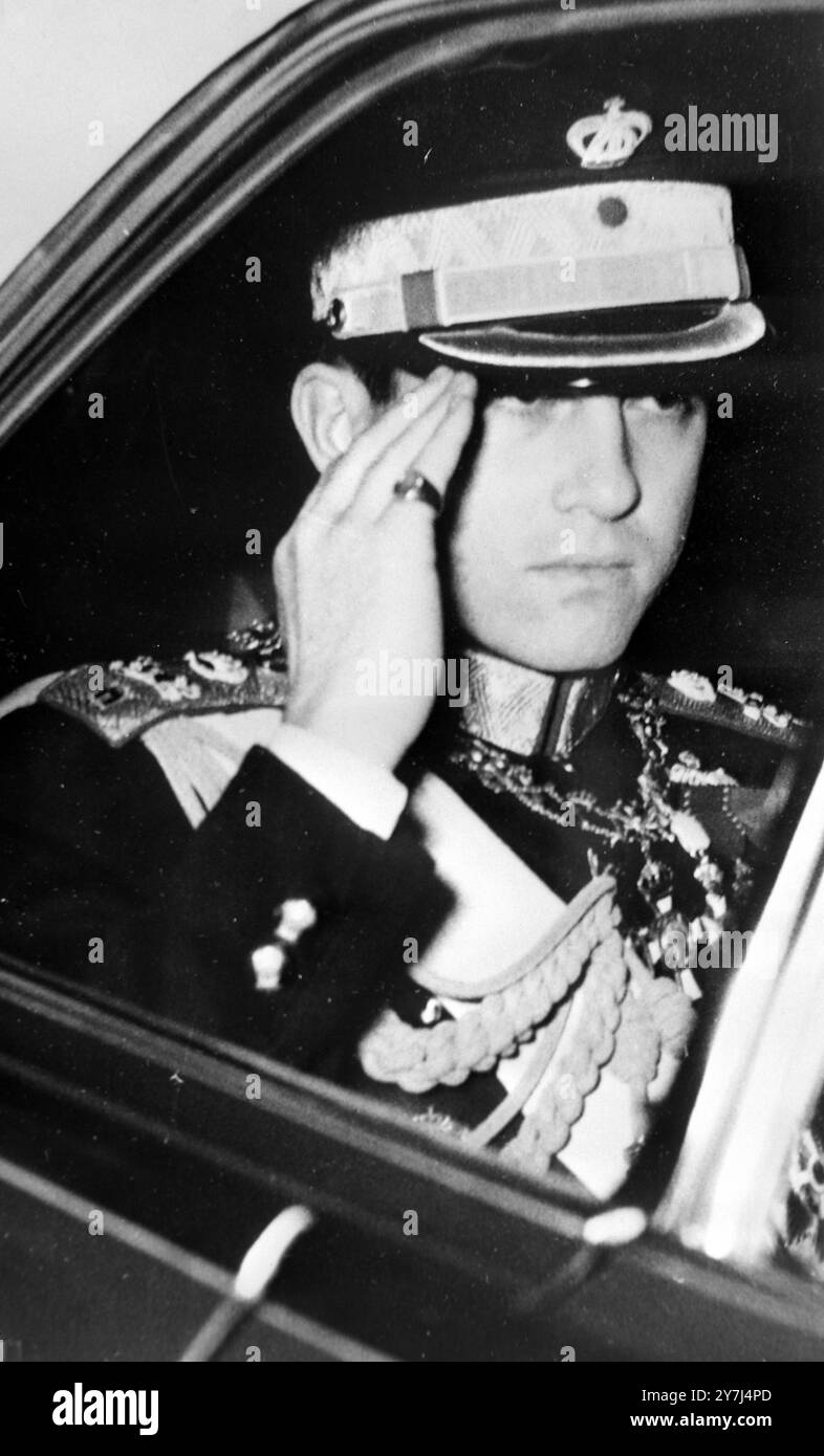 KING CONSTANTINE SWORN IN AFTER KING PAUL DEATH IN ATHENS, GREECE ; 6 ...